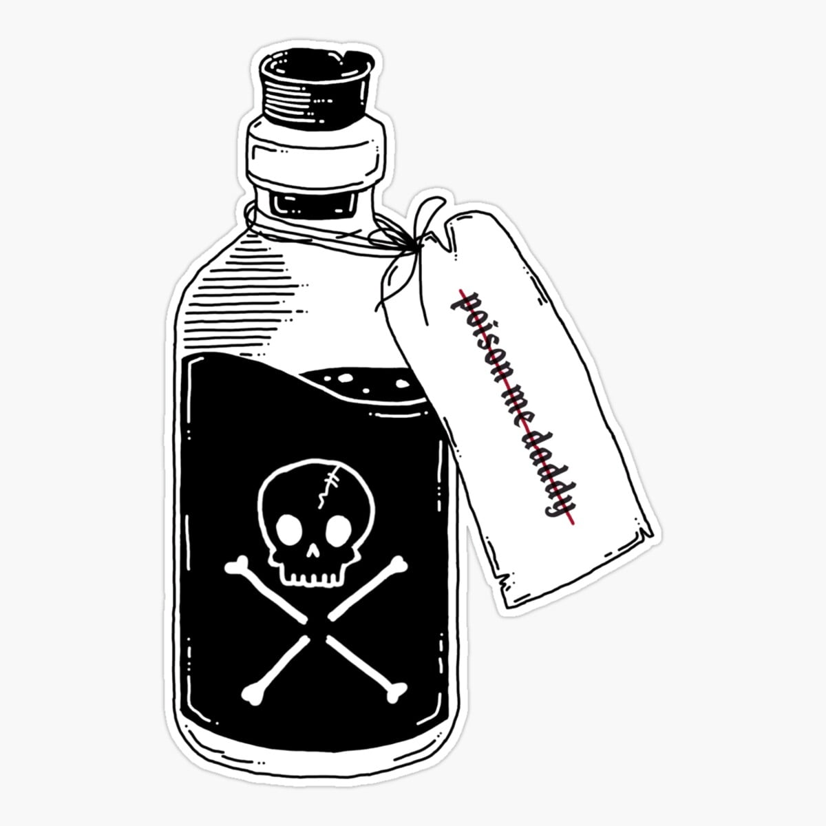 Maneki Poison Me Daddy Er, Phone Decal Water Bottle Stickers Car Decals ...