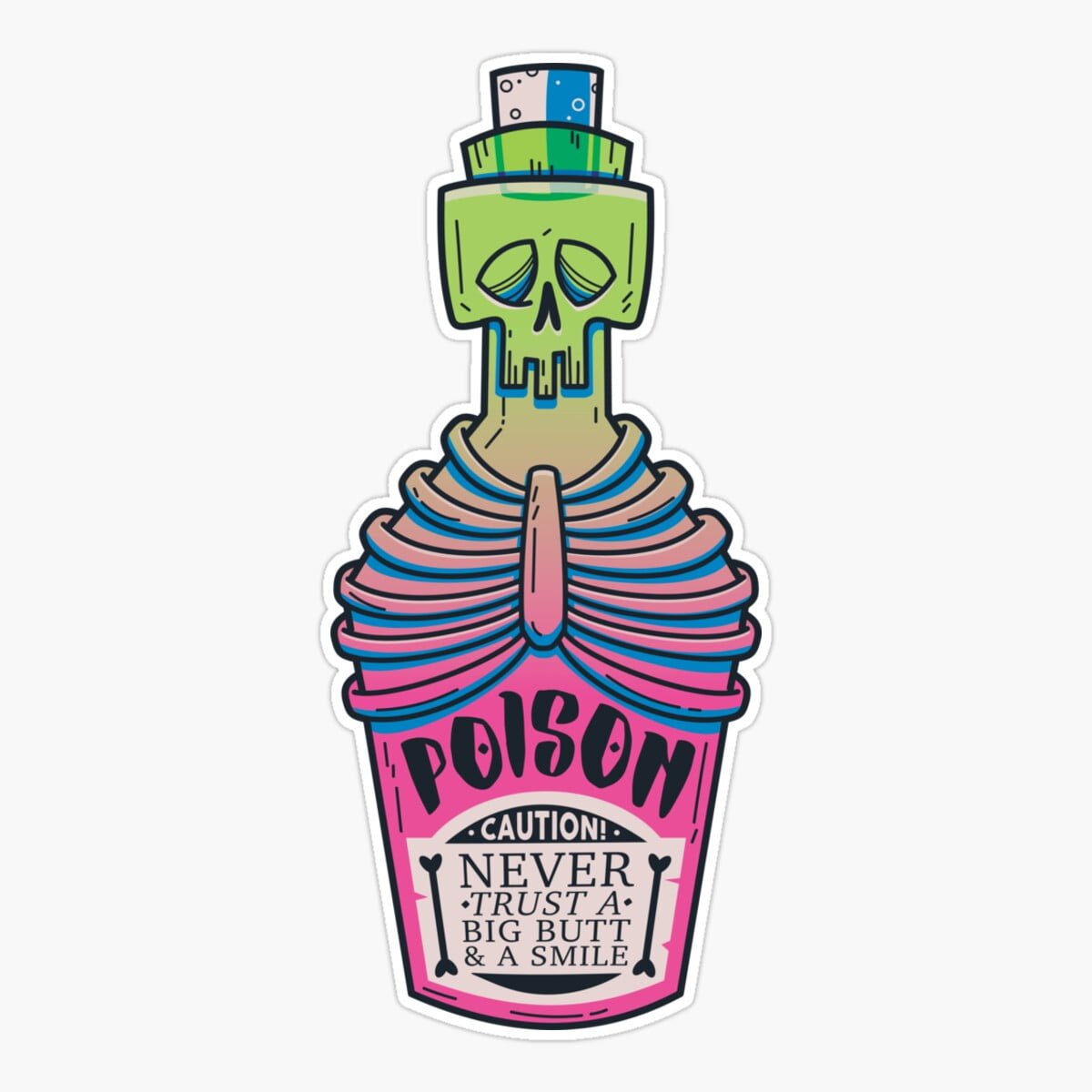 Maneki Poison (Poison, Poison) Er, Phone Decal Water Bottle Stickers ...