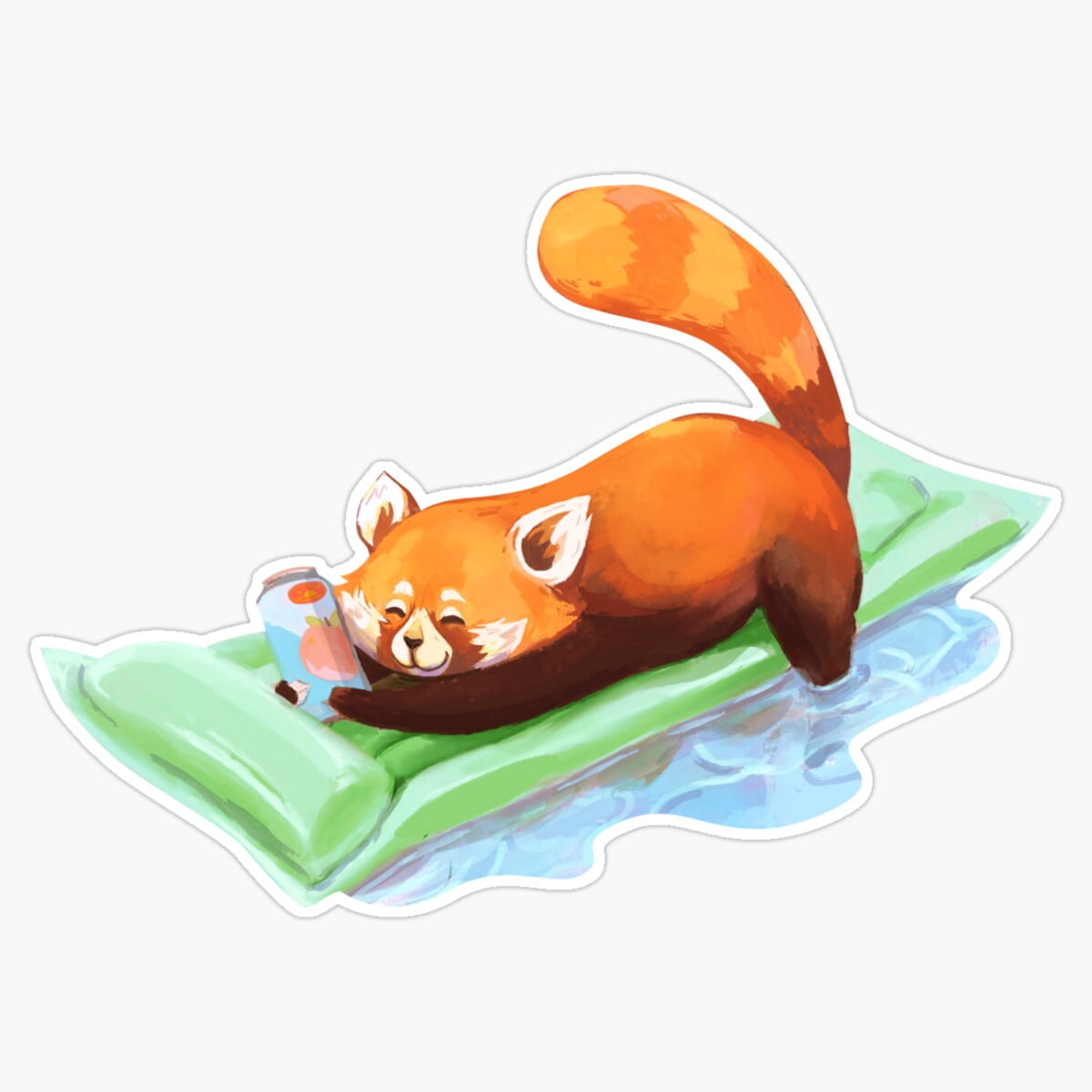 Maneki Pool Panda Er, Phone Decal Water Bottle Stickers Car Decals ...