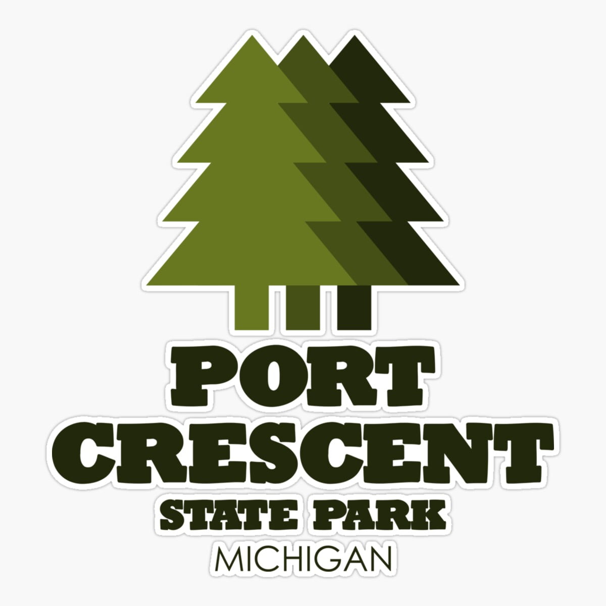 Maneki Port Crescent State Park Michigan Er, Phone Decal Water Bottle ...
