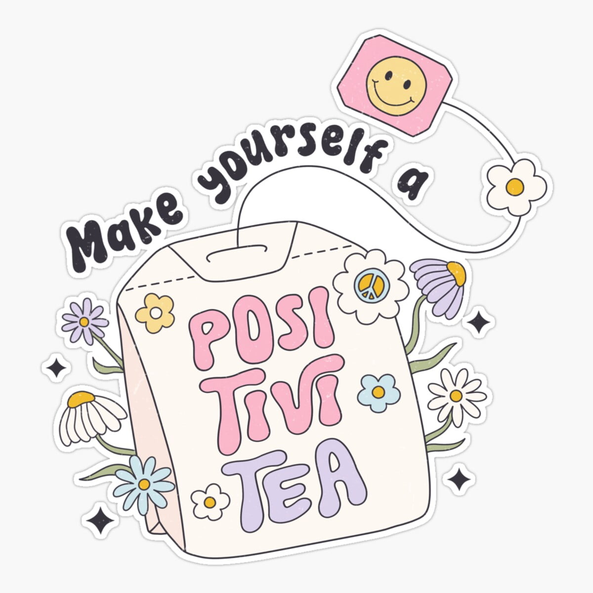 Maneki Positive Tea Wildflower, , Aba Therapist, Speech Therapy, Bcba, Positive Affirmation, Aac ...