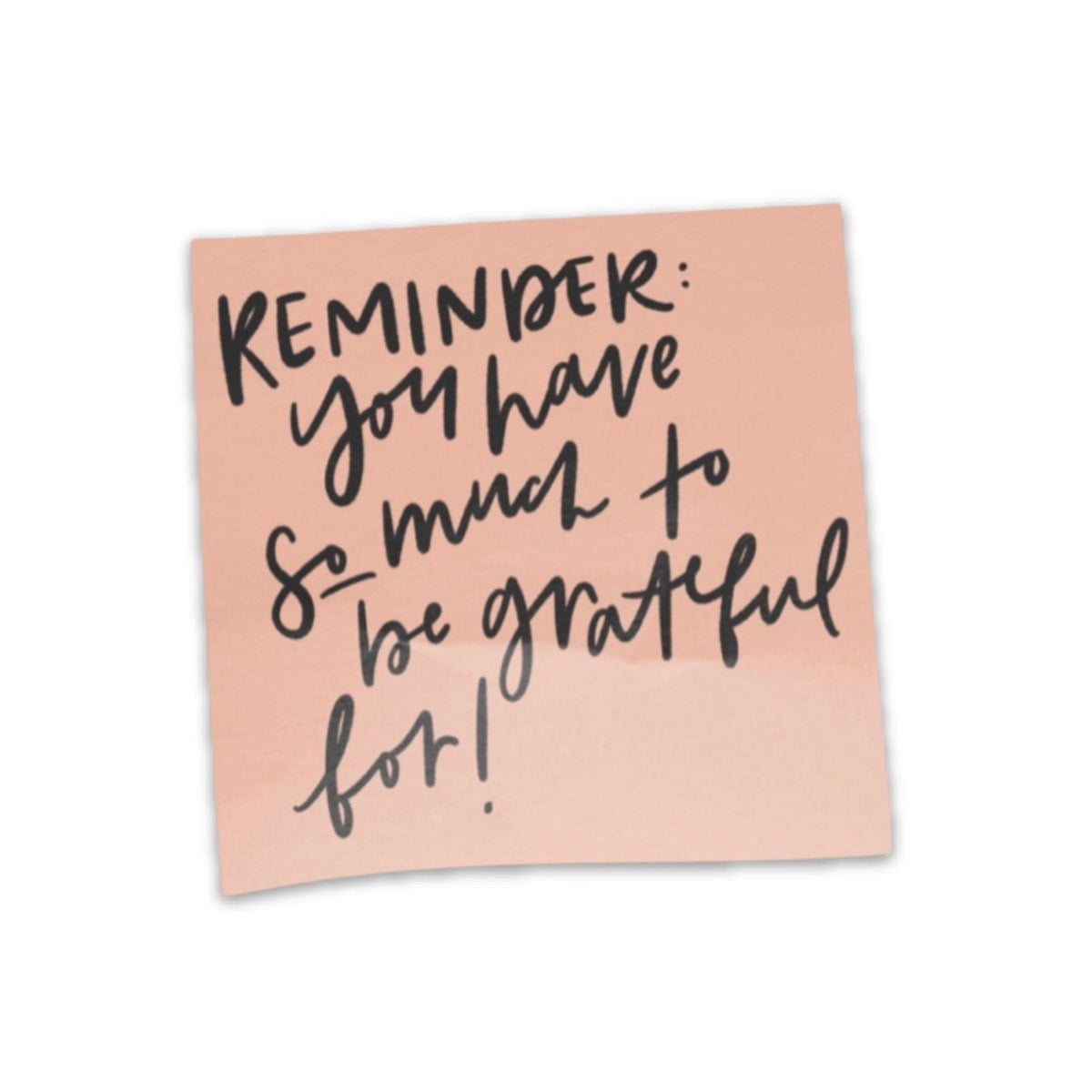 Maneki Post It Note Sticker Choose Gratitude Sticker Be Grateful Decal ...