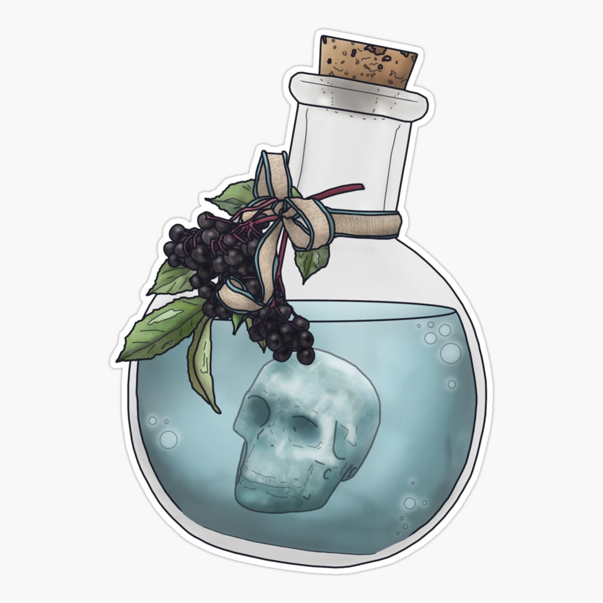 Maneki Potion O Demise - Antasy Potion Bottle Er, Phone Decal Water ...