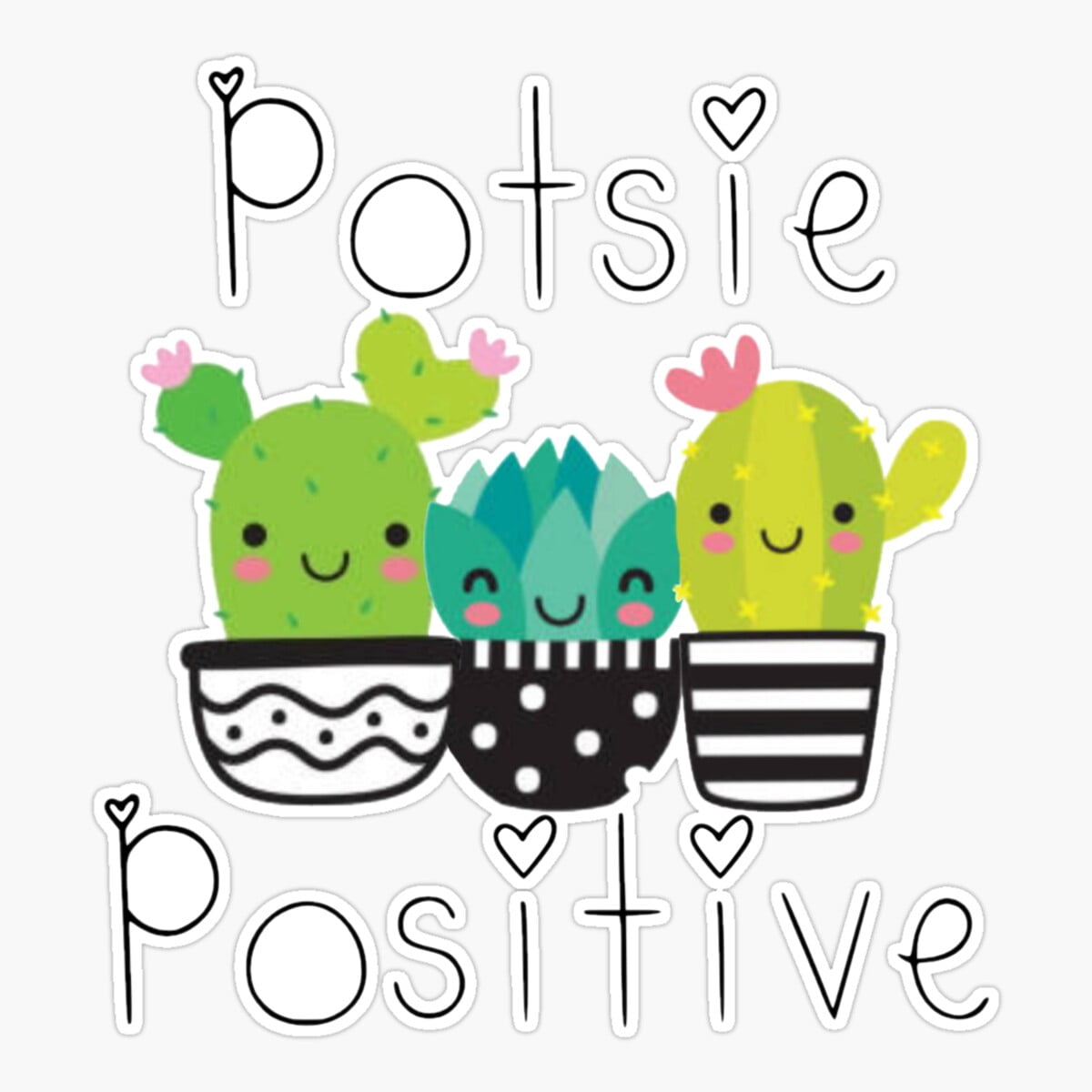 Maneki Potsie Positive Er, Phone Decal Water Bottle Stickers Car Decals ...