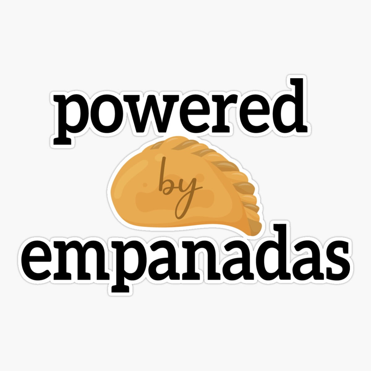 Maneki Powered By Empanadas Sticker, Phone Decal Water Bottle Stickers ...