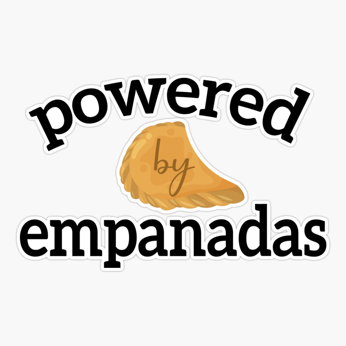Maneki Powered By Empanadas Sticker, Phone Decal Water Bottle Stickers ...