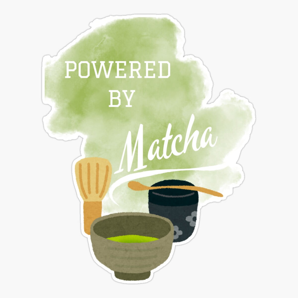 Maneki Powered By Matcha – Art Of Tea Er, Phone Decal Water Bottle ...