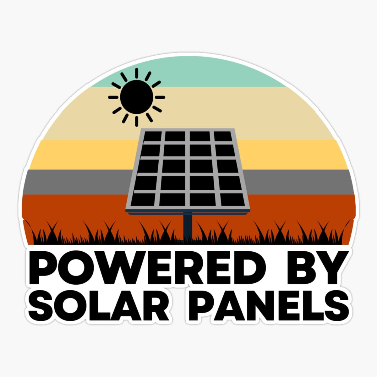 Maneki Powered By Solar Panels Er, Phone Decal Water Bottle Stickers ...