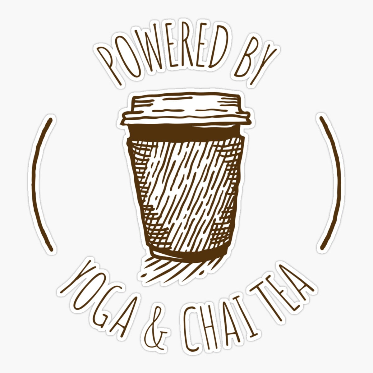 Maneki Powered By Yoga And Chai Tea Er, Phone Decal Water Bottle ...