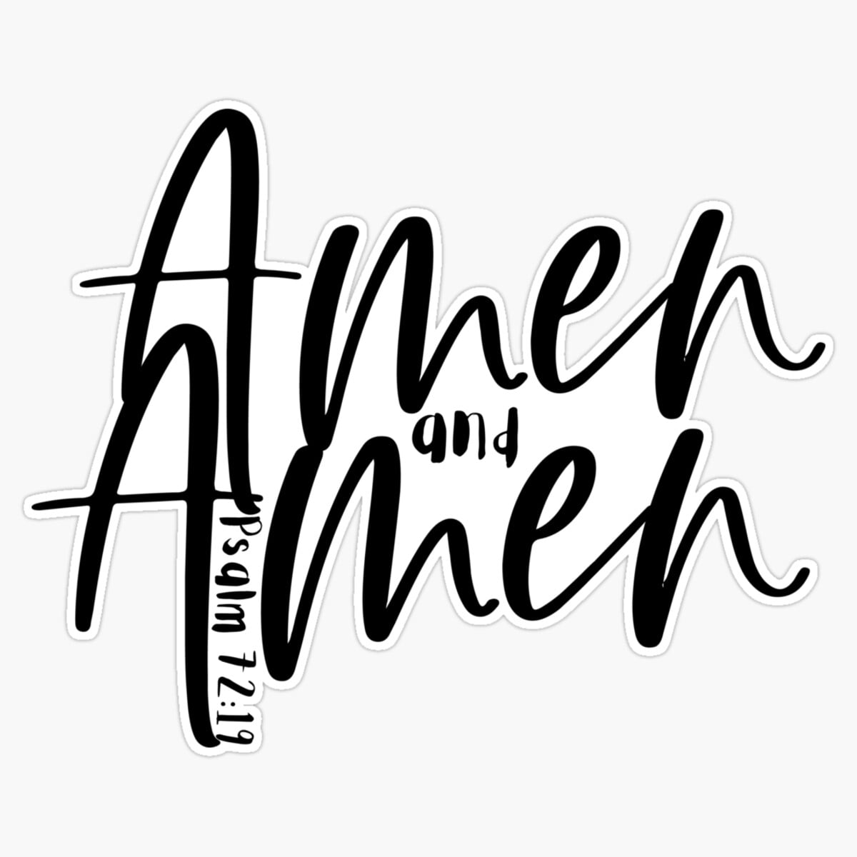 Maneki Powerful Amen And Amen Declaration Of The Bible Verse Psalm 72: ...