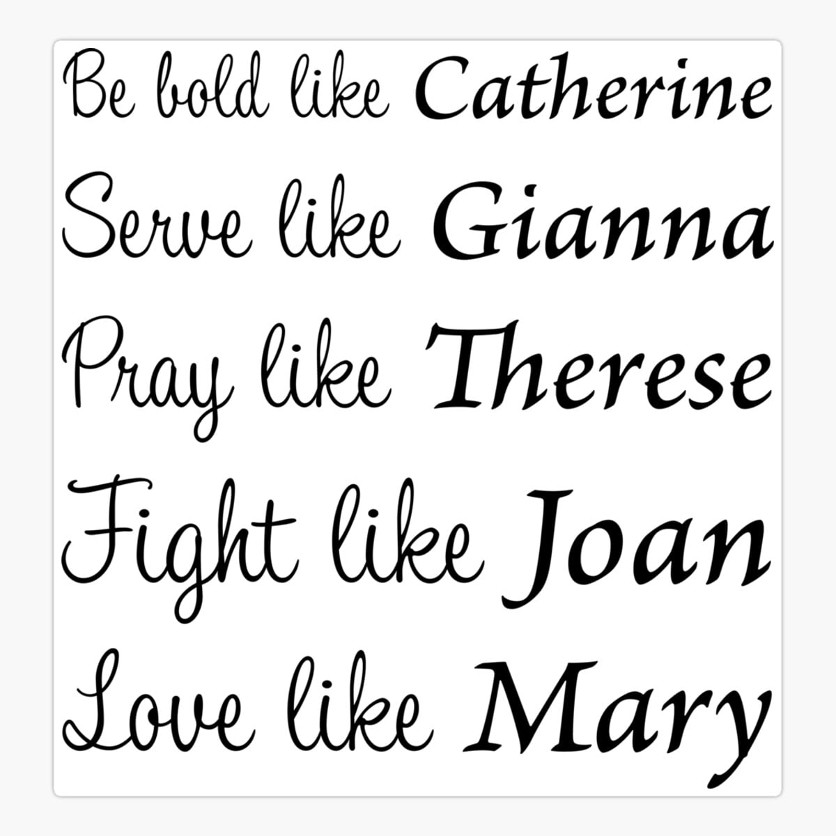 Maneki Pray Like Mary With White Background Er, Phone Decal Water ...