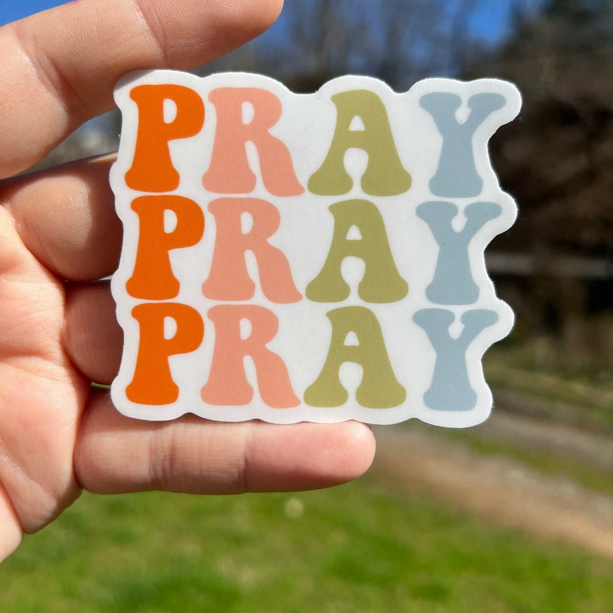 Maneki Pray Sticker, Christian Sticker, Religious Sticker, , Christian ...