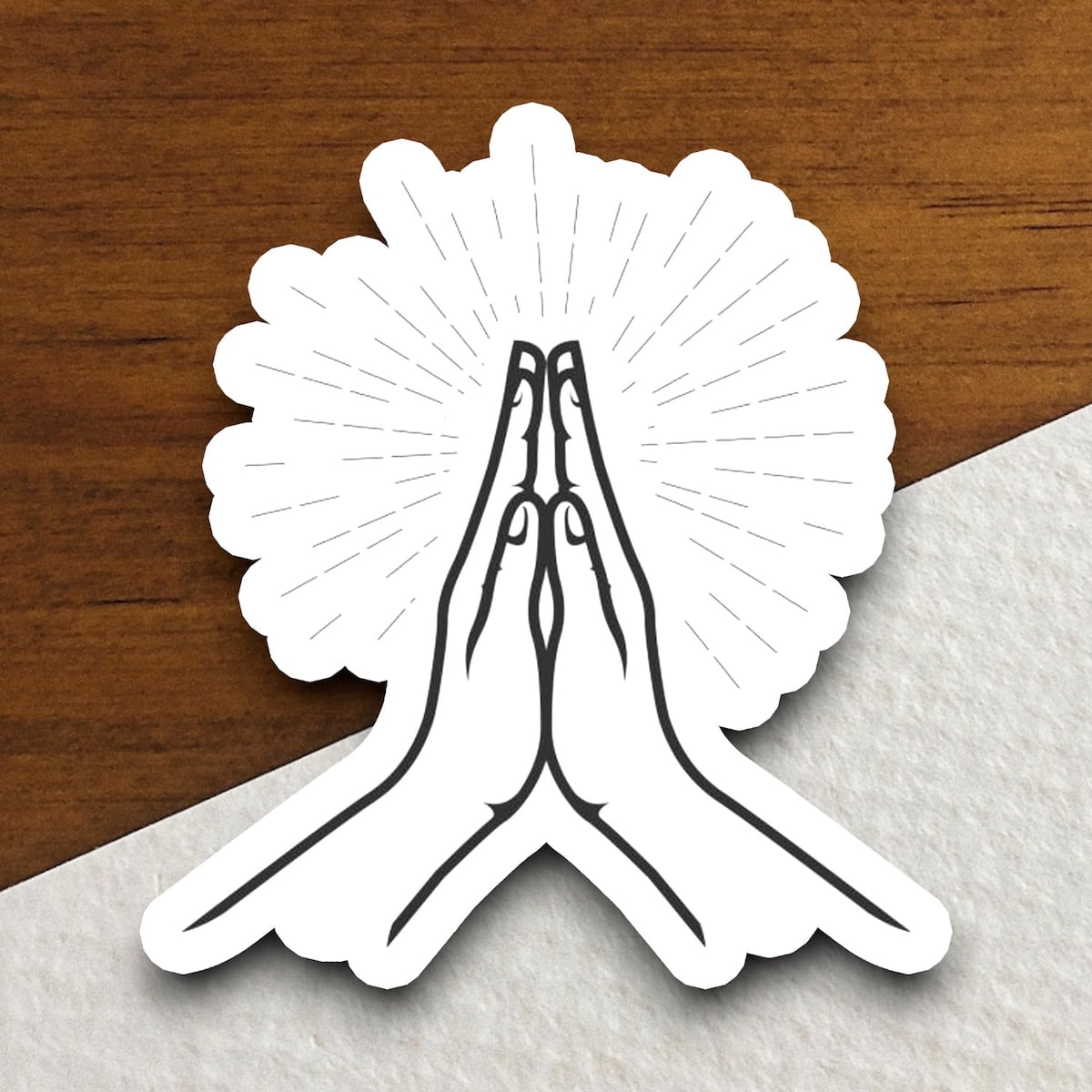 Maneki Praying Hands Sticker, Religious Sticker, Faith Sticker, Worship ...