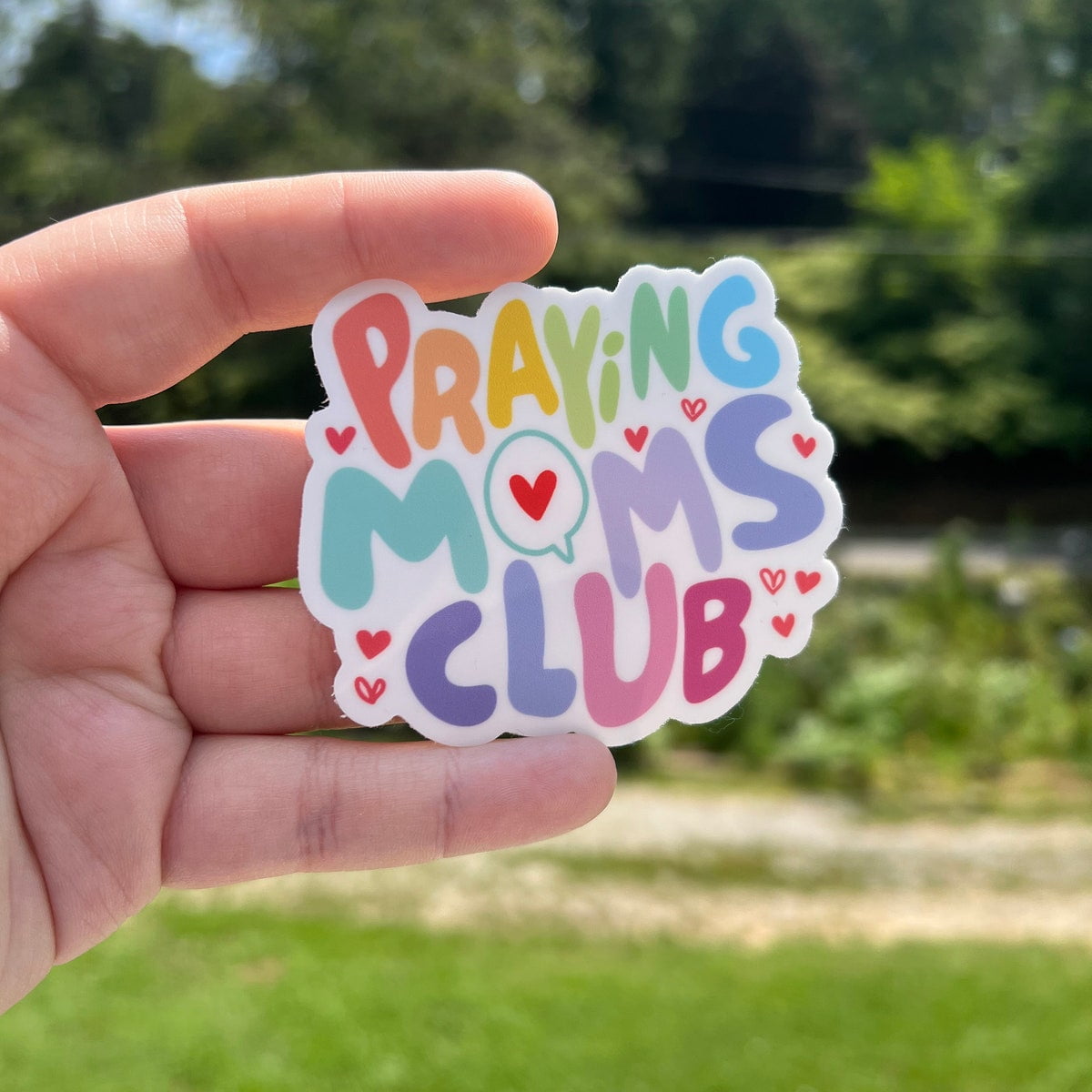 Maneki Praying Moms Club Sticker, Gift For Christian Women, , Laptop ...