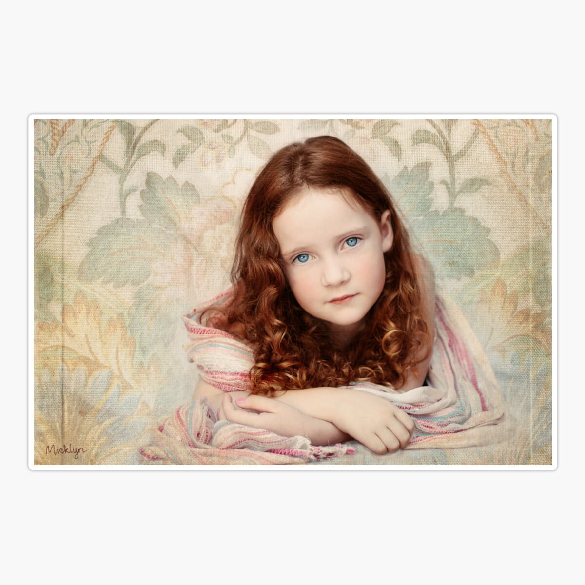 Maneki Pre-Raphaelite Redhead On A Pale Aternoon Er, Phone Decal Water ...