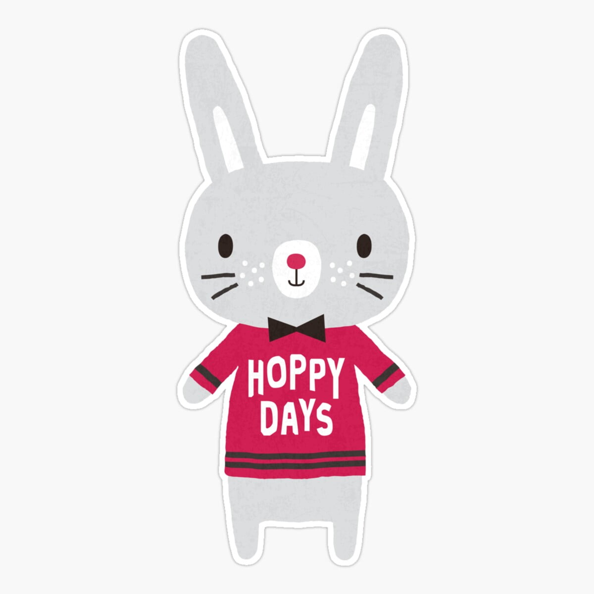 Maneki Preppy Bunny - Hoppy Days Er, Phone Decal Water Bottle Stickers ...