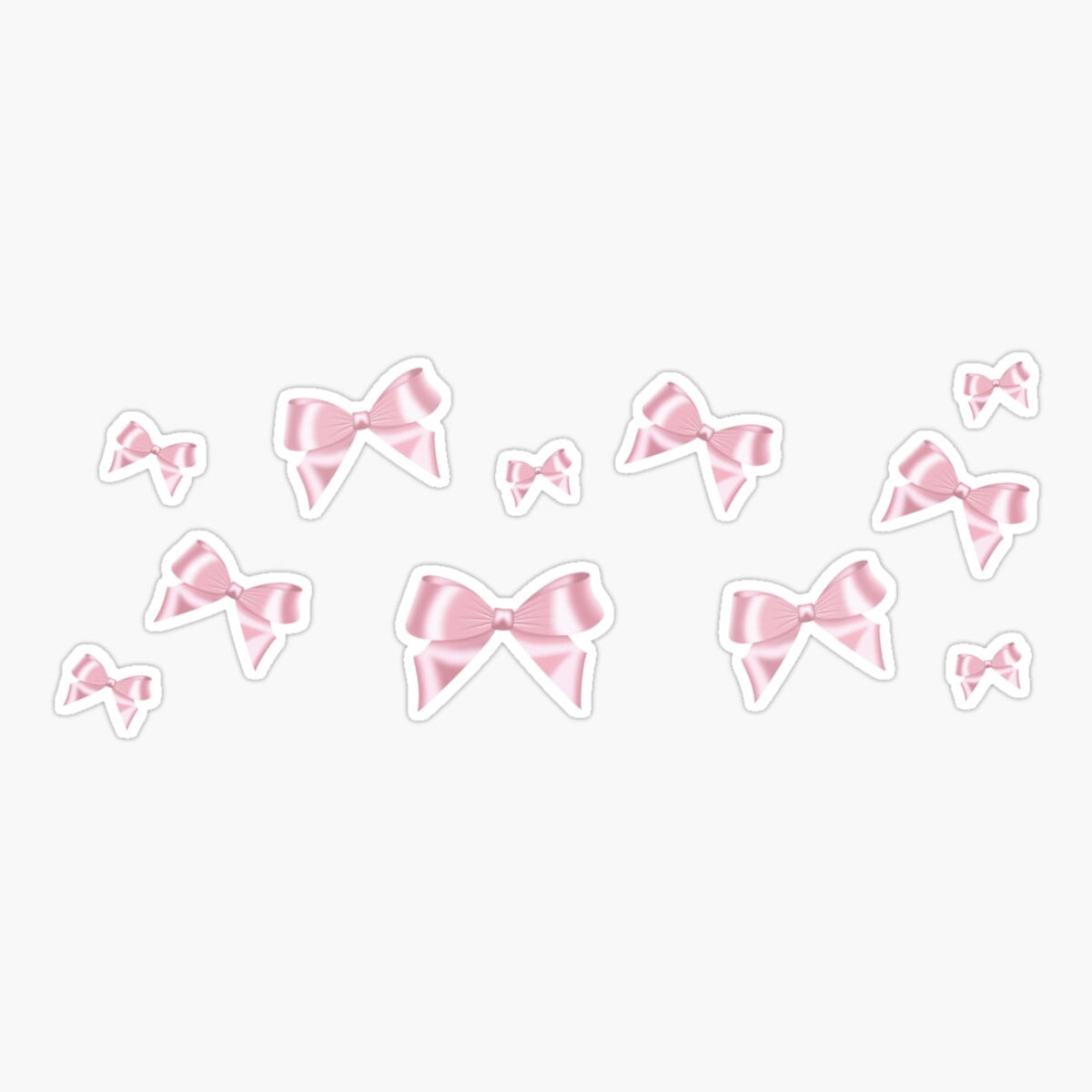 Maneki Pretty Pink Bows er,Phone Decal Water Bottle Stickers Car Decals ...