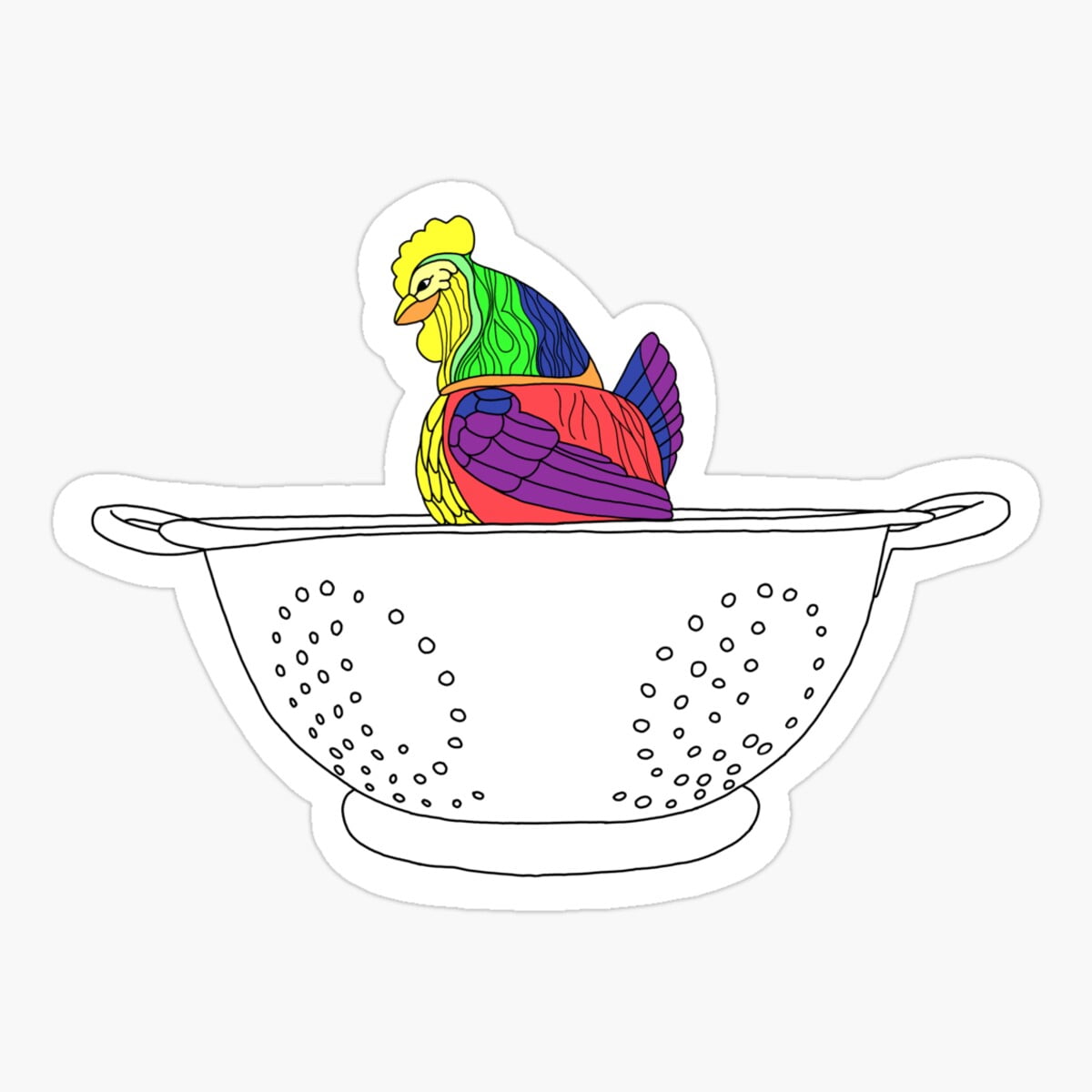 Maneki Pride Kitchen Rooster Sticker, Phone Decal Water Bottle Stickers ...