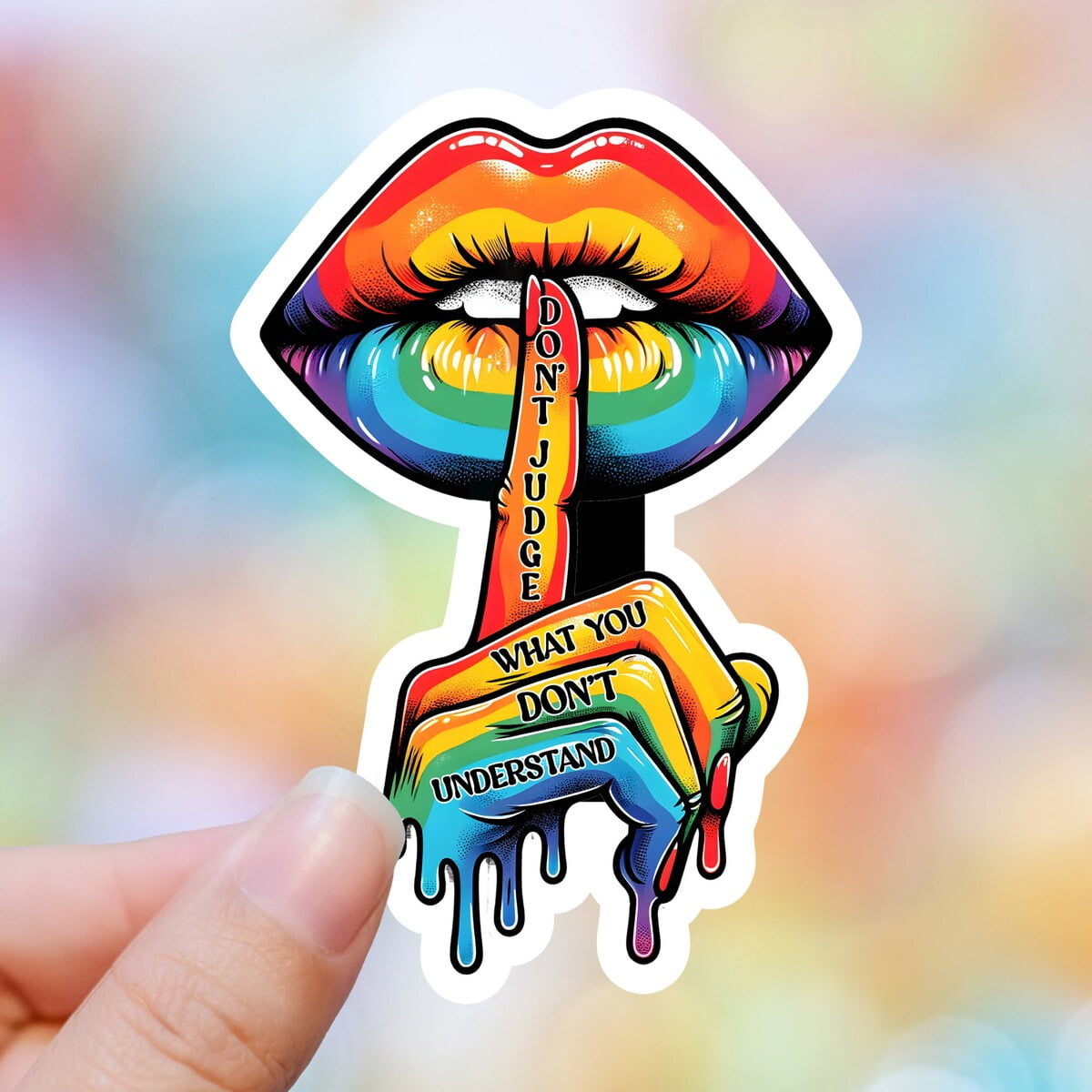 Maneki Pride Sticker Awareness Lgbtq+ Sticker Laptop Sticker Funny ...