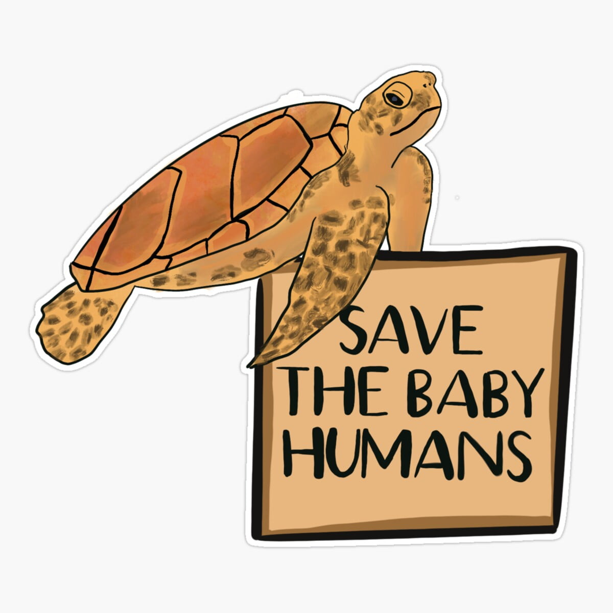 Maneki Pro-Life Turtle Er, Phone Decal Water Bottle Stickers Car Decals ...