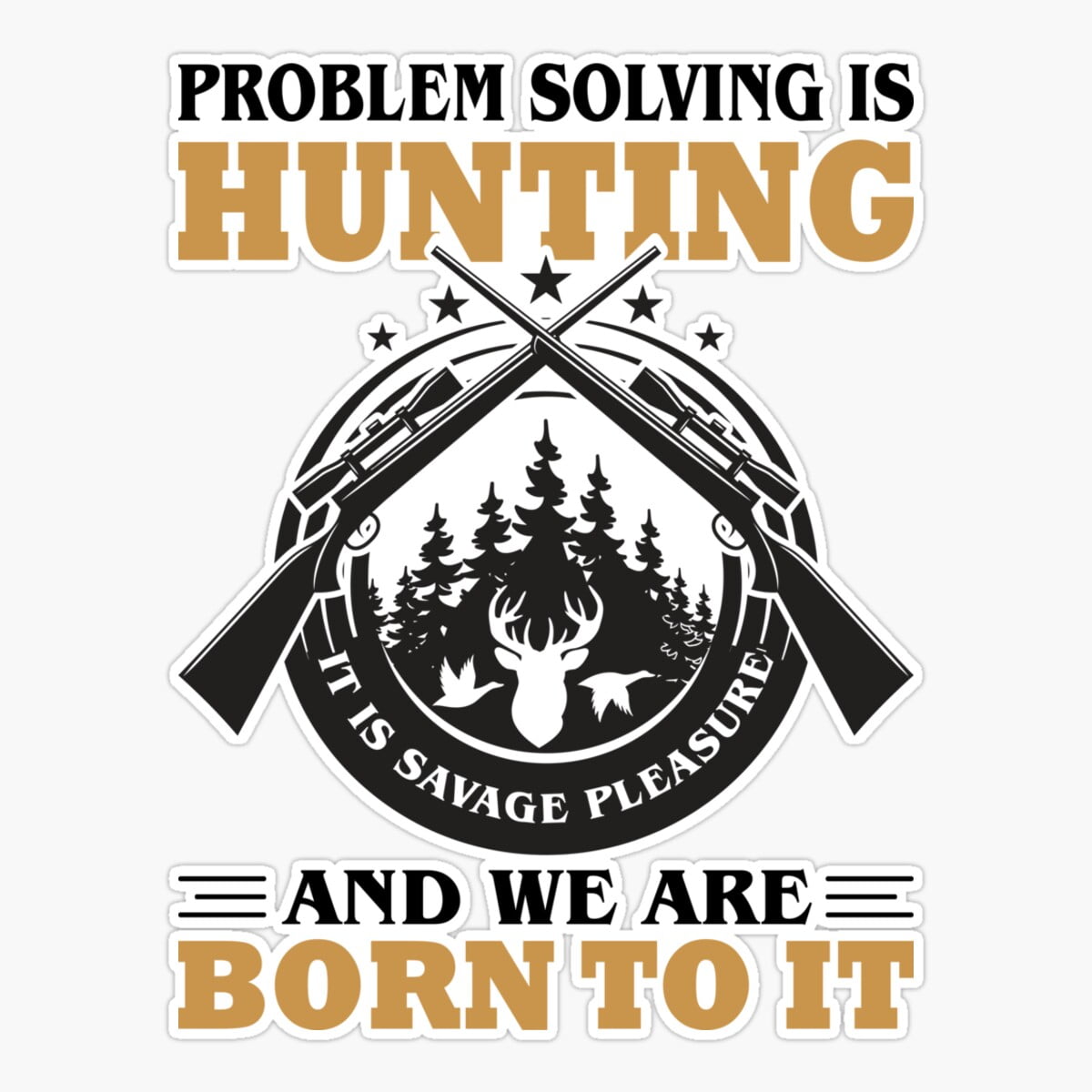 Maneki Problem Solving Is Hunting And We Are Born To It Er, Phone Decal ...