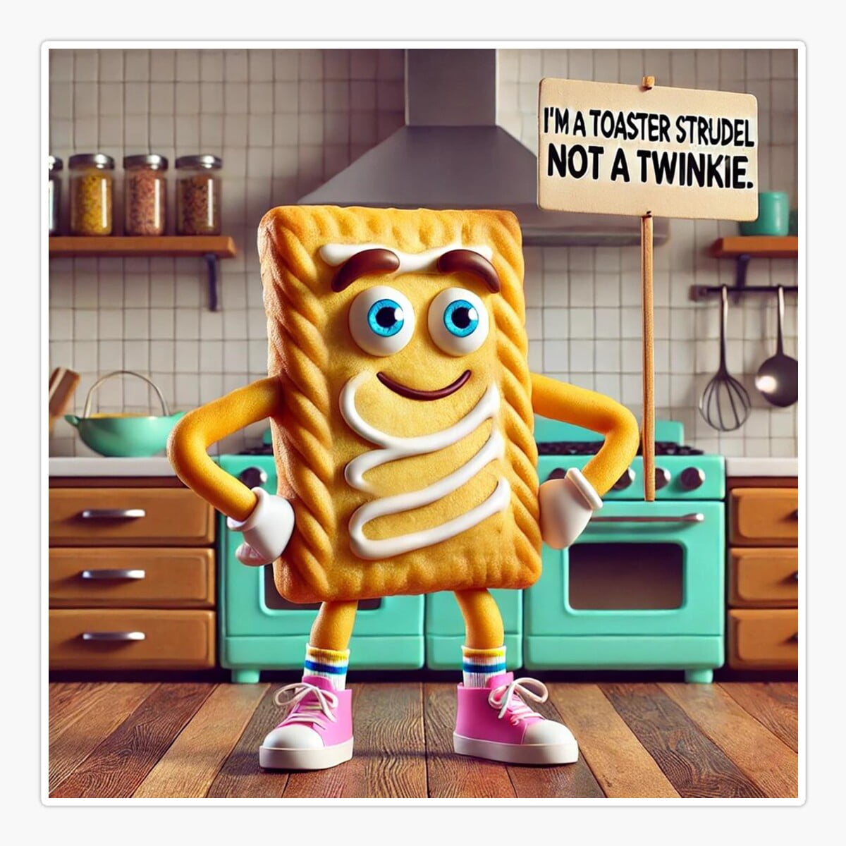 Maneki Proper Pastry Procedure Sticker, Phone Decal Water Bottle ...