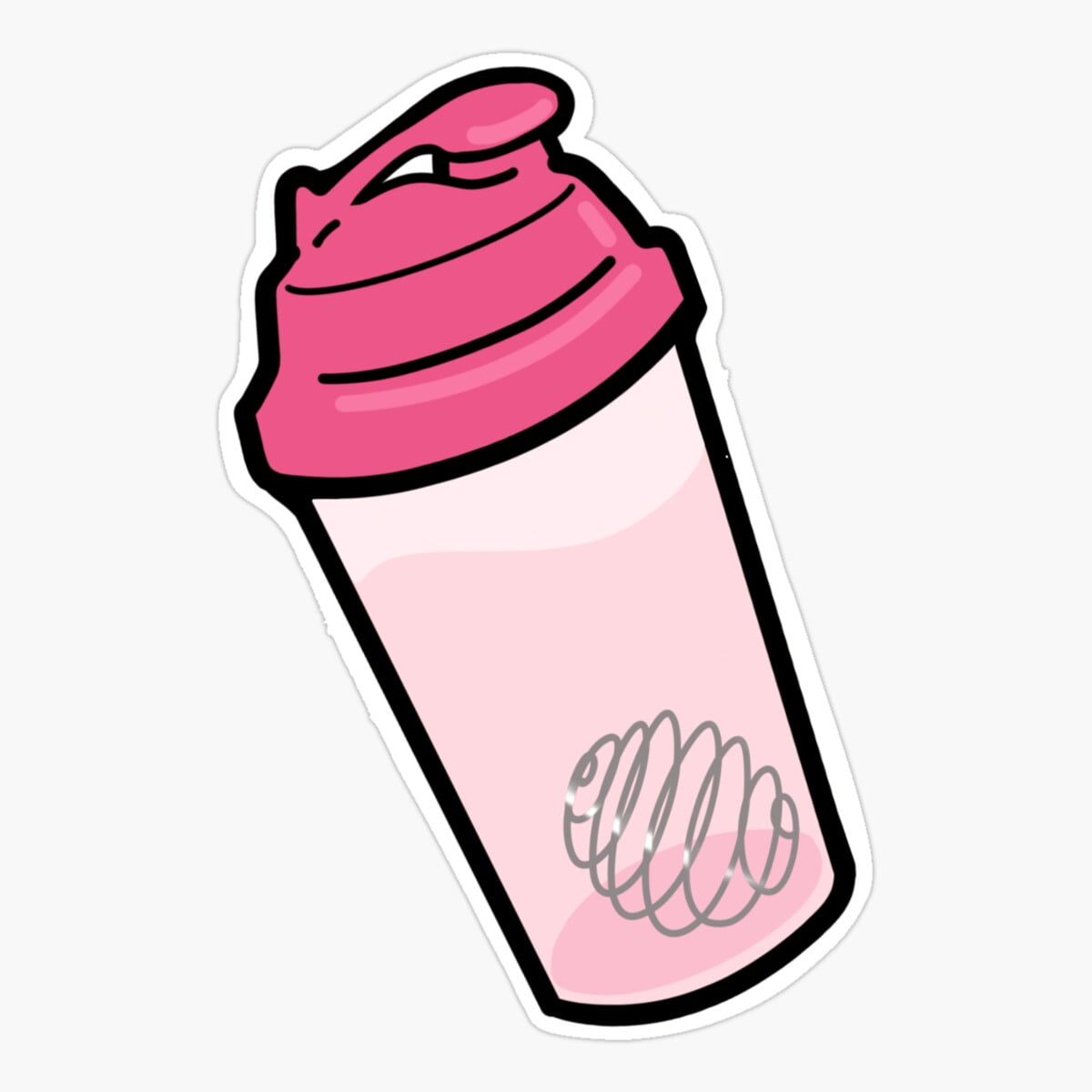 Maneki Protein Shake In Pink Er, Phone Decal Water Bottle Stickers Car ...