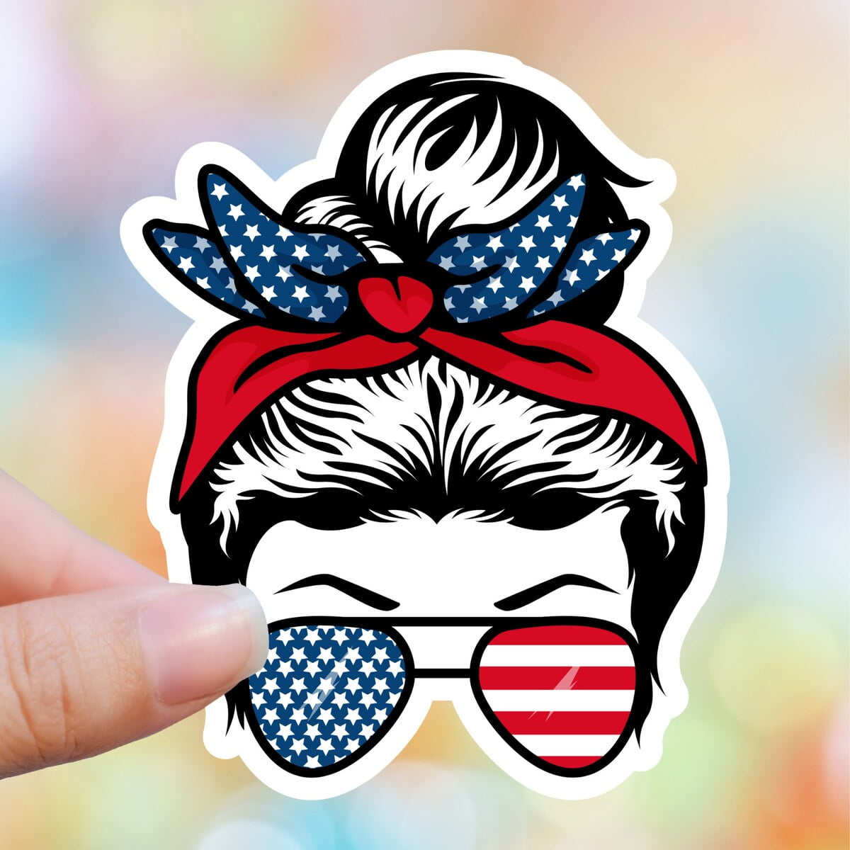 Maneki Proud Army Veteran Wife Sticker, Memorial Day Stickers, Female ...