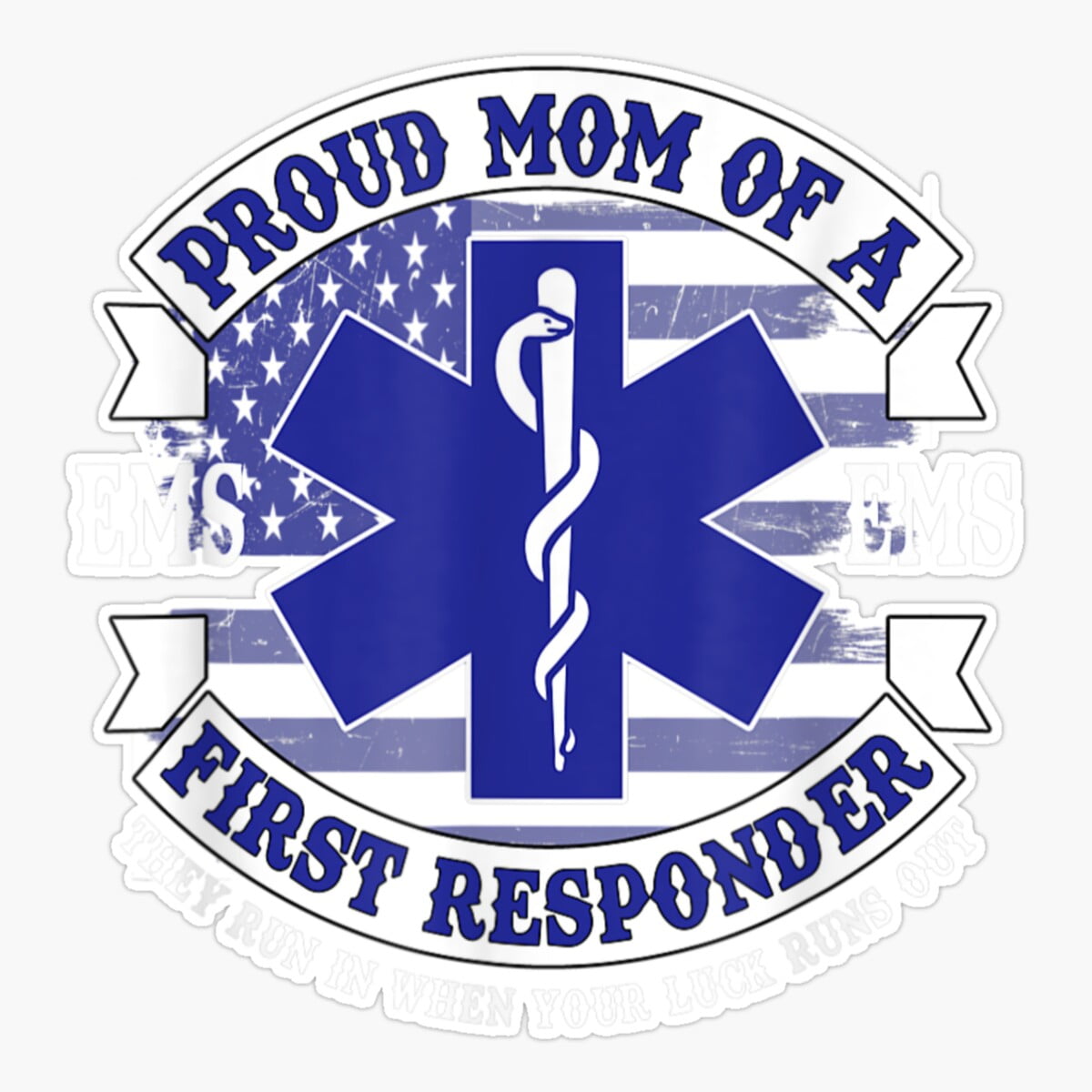 Maneki Proud Mom Of A First Responder Ems Emt Gift Apparel Er, Phone ...