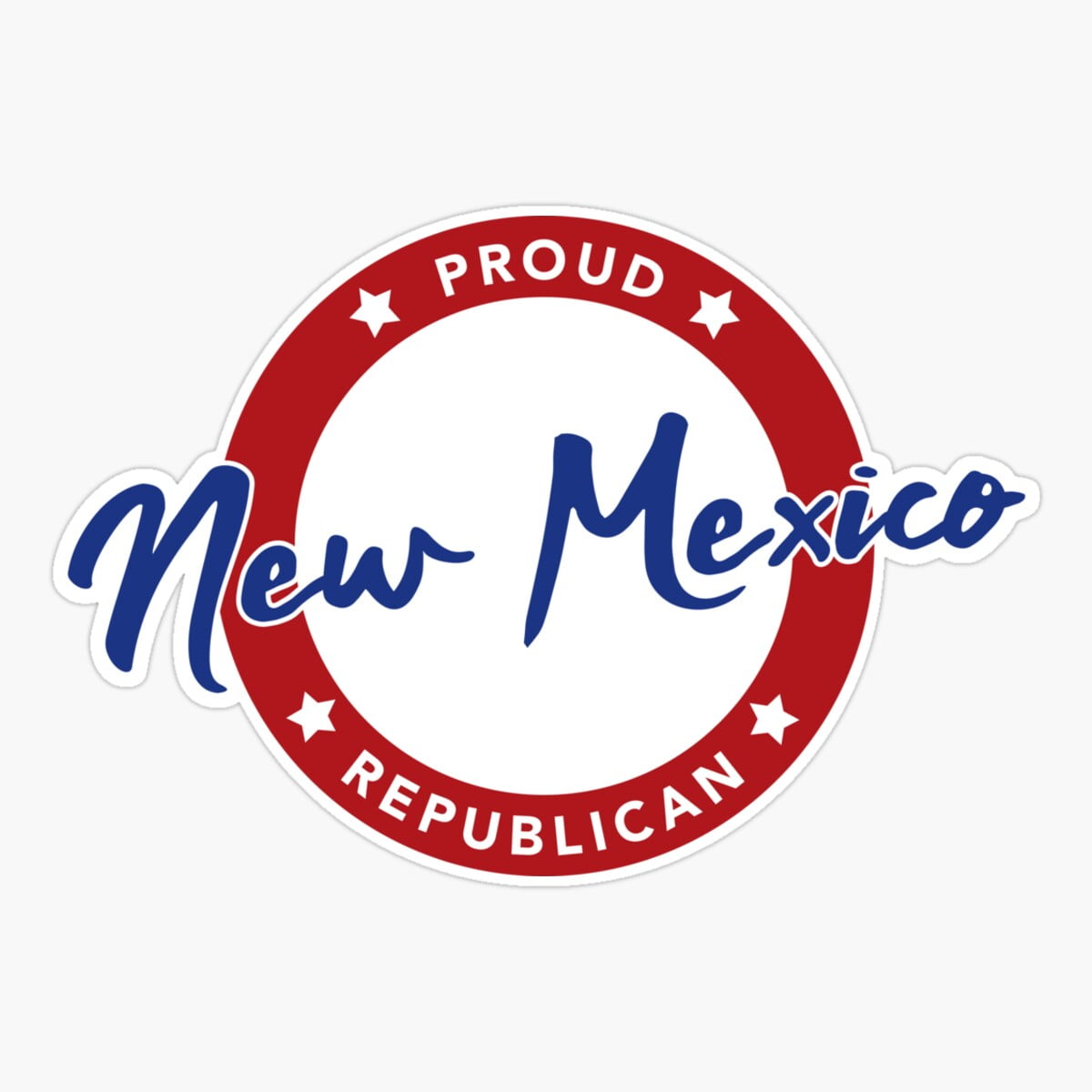 Maneki Proud New Mexico Republican Sticker, Phone Decal Water Bottle ...