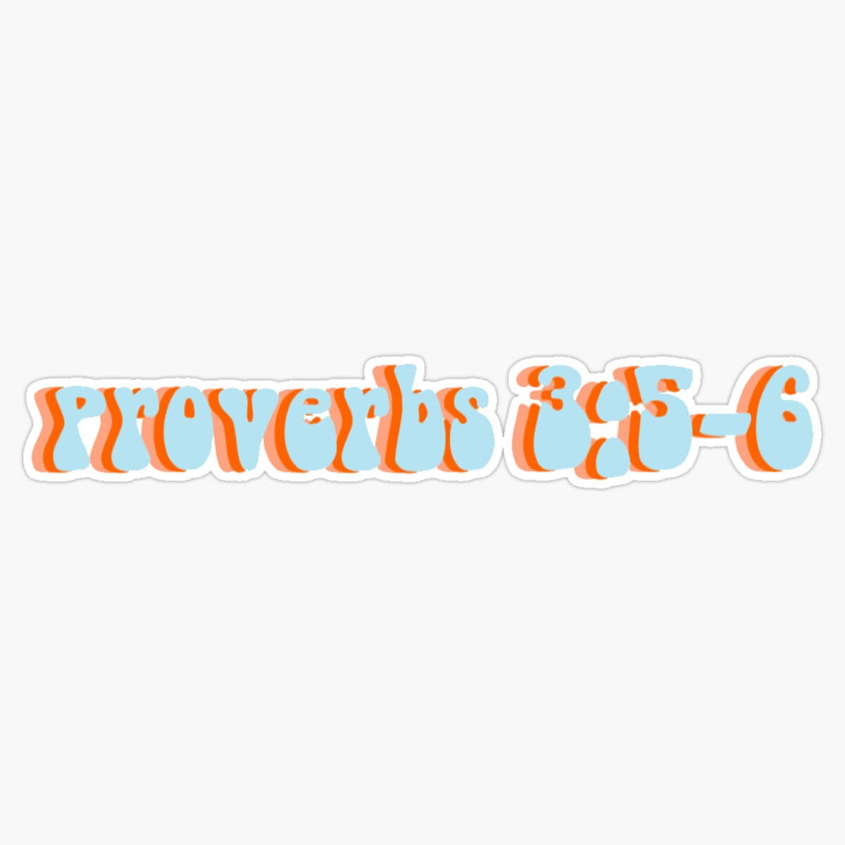 Maneki Proverbs 3:5-6 Er, Phone Decal Water Bottle Stickers Car Decals ...