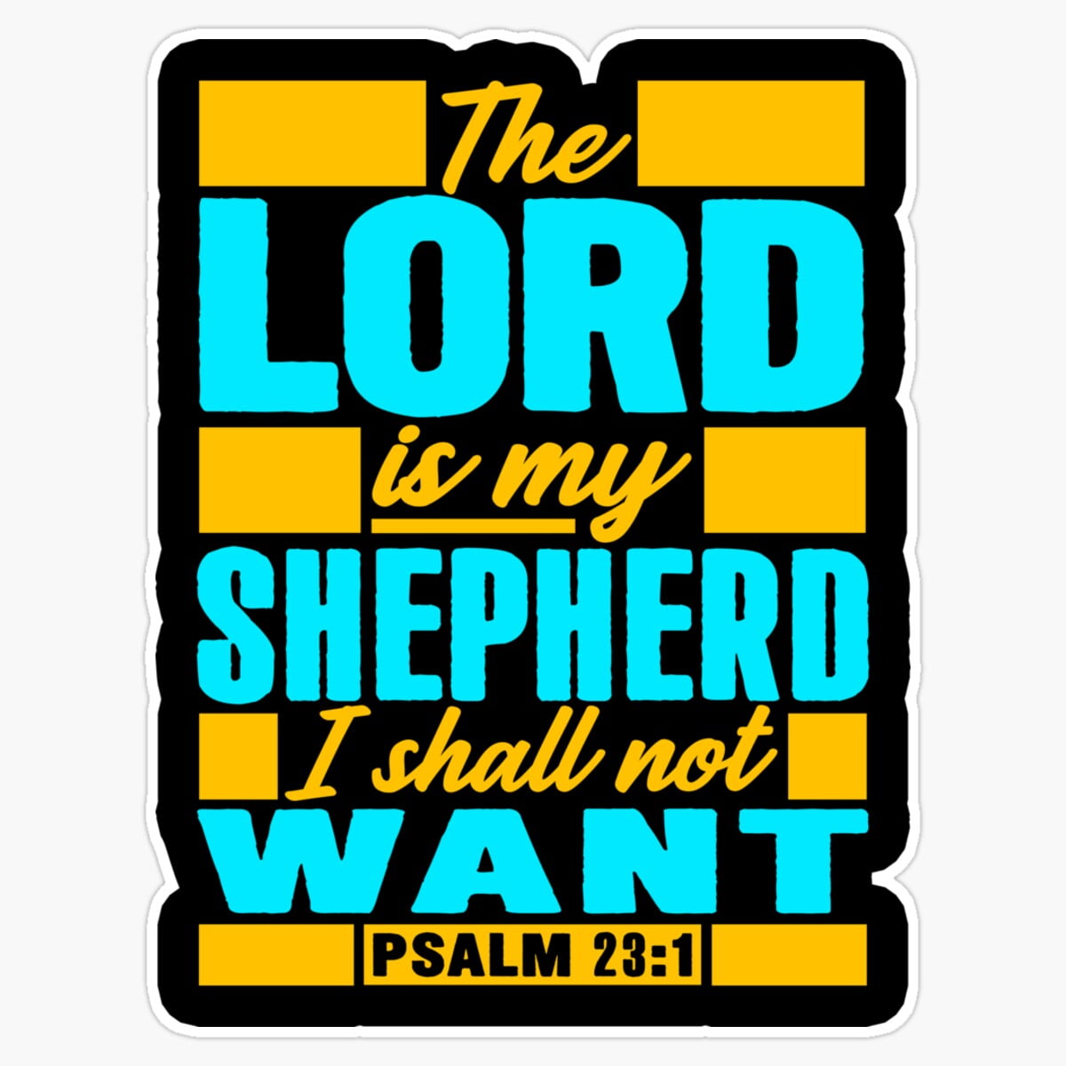 Maneki Psalm 23:1 The Lord Is My Shepherd I Shall Not Want Er, Phone ...