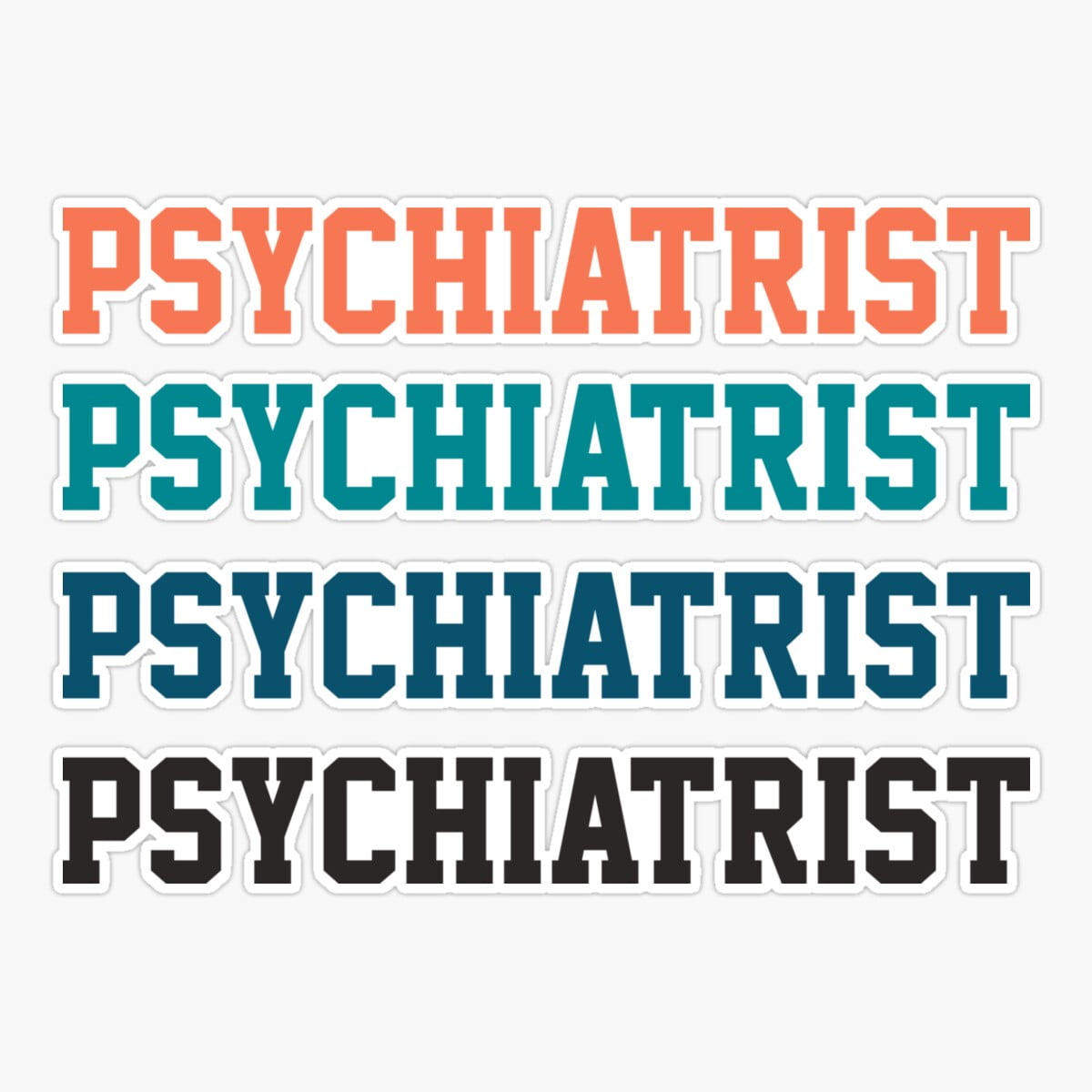 Maneki Psychiatrist Vintage Er, Phone Decal Water Bottle Stickers Car ...