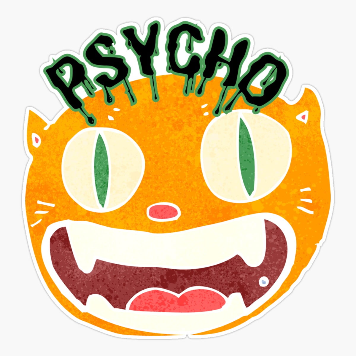 Maneki Psycho | Cat Sticker, Phone Decal Water Bottle Stickers Car ...