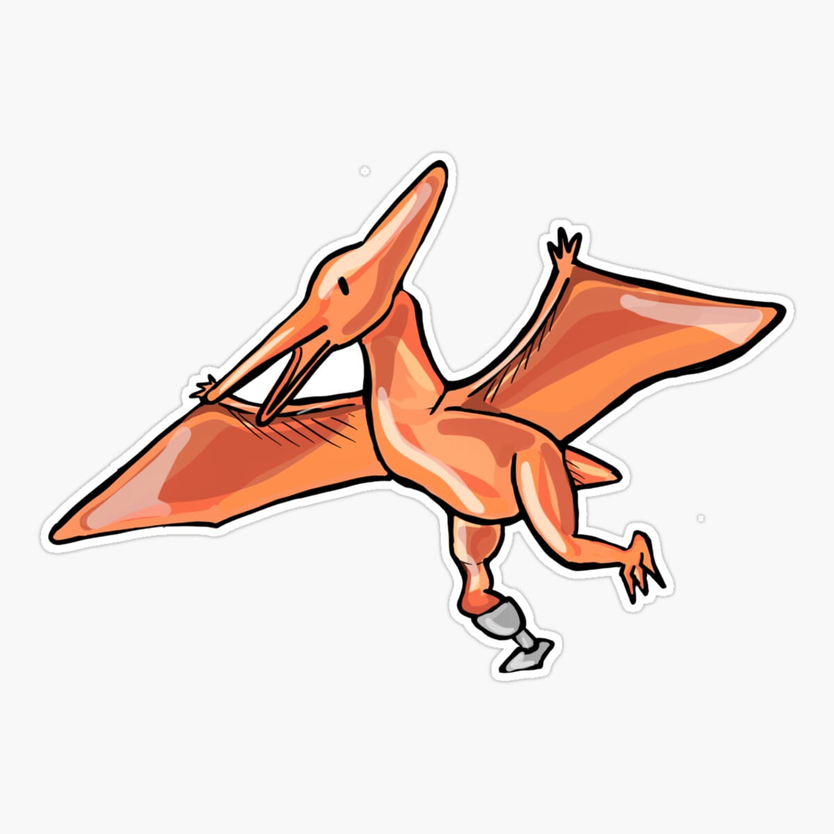 Maneki Pterodactyl With Prosthetic (Rotationplasty) Er, Phone Decal Water Bottle Stickers Car ...