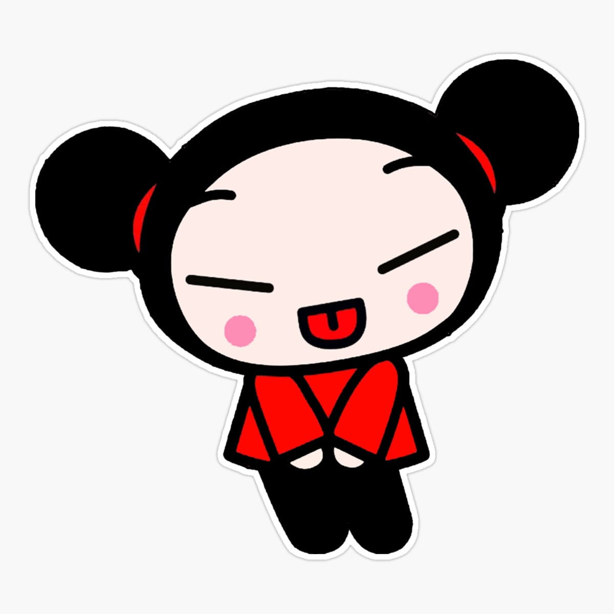 Maneki Pucca Love Recipe: Unny Love And Adorable Hair Buns Sticker ...