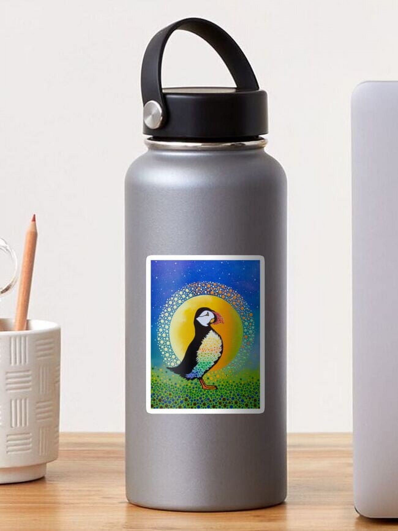 Maneki Puffin Life Sticker, Phone Decal Water Bottle Stickers Car ...