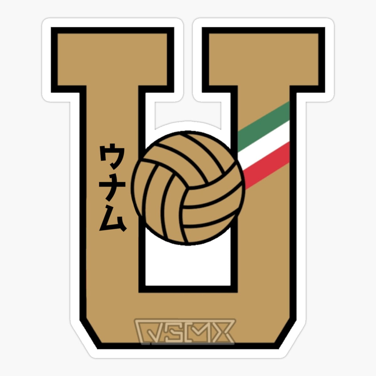 Maneki Pumas Unam Retro Shield In Japan Liga Mx Sticker, Phone Decal ...