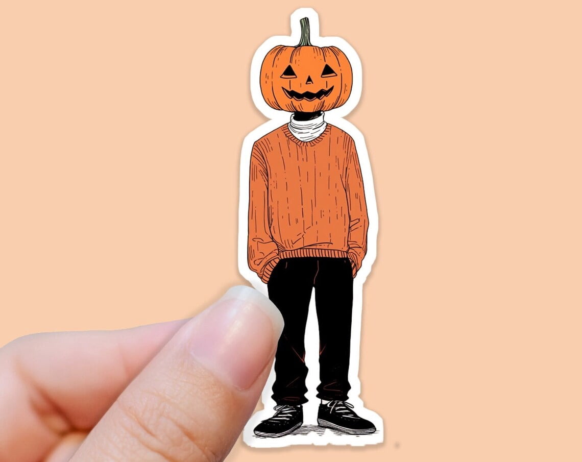 Maneki Pumpkin Guy Er For Gift, Quality Vinyl Er Decal For Water ...