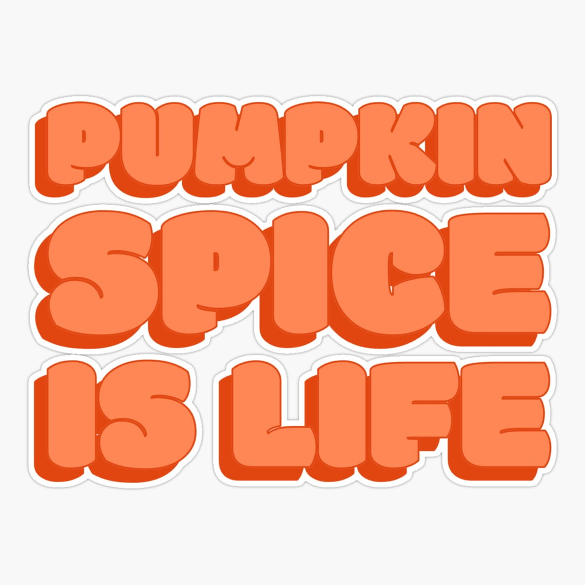 Maneki Pumpkin Spice Is Lie Sticker, Phone Decal Water Bottle Stickers ...