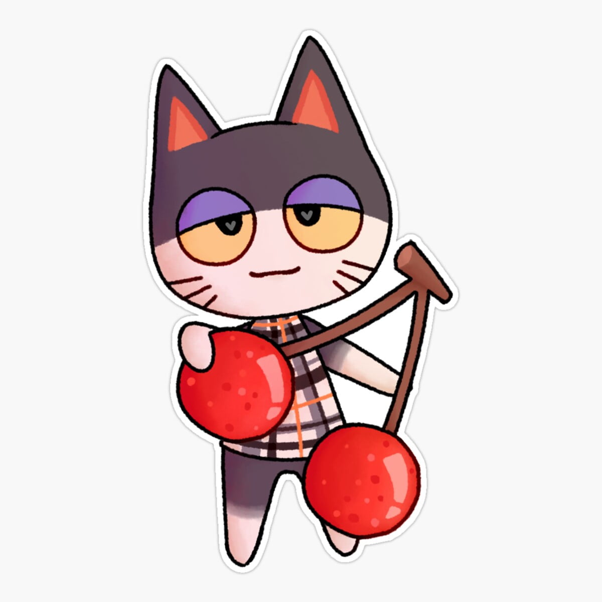 Maneki Punchy (Ac Cats And Fruits) Er, Phone Decal Water Bottle ...