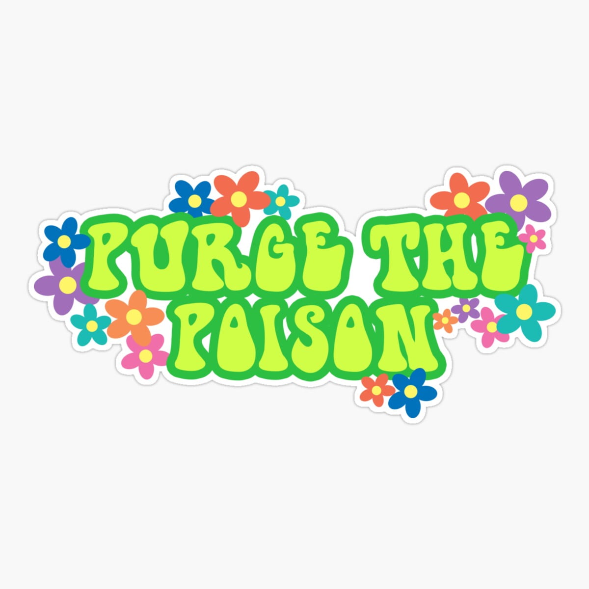 Maneki Purge The Poison Er, Phone Decal Water Bottle Stickers Car ...