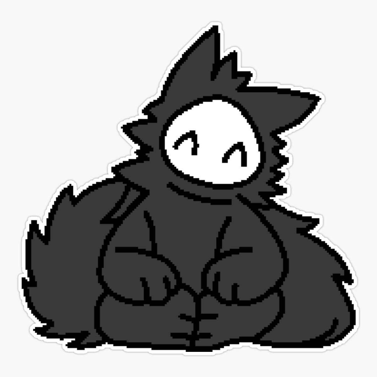 Maneki Puro Pixel Art Er, Phone Decal Water Bottle Stickers Car Decals ...