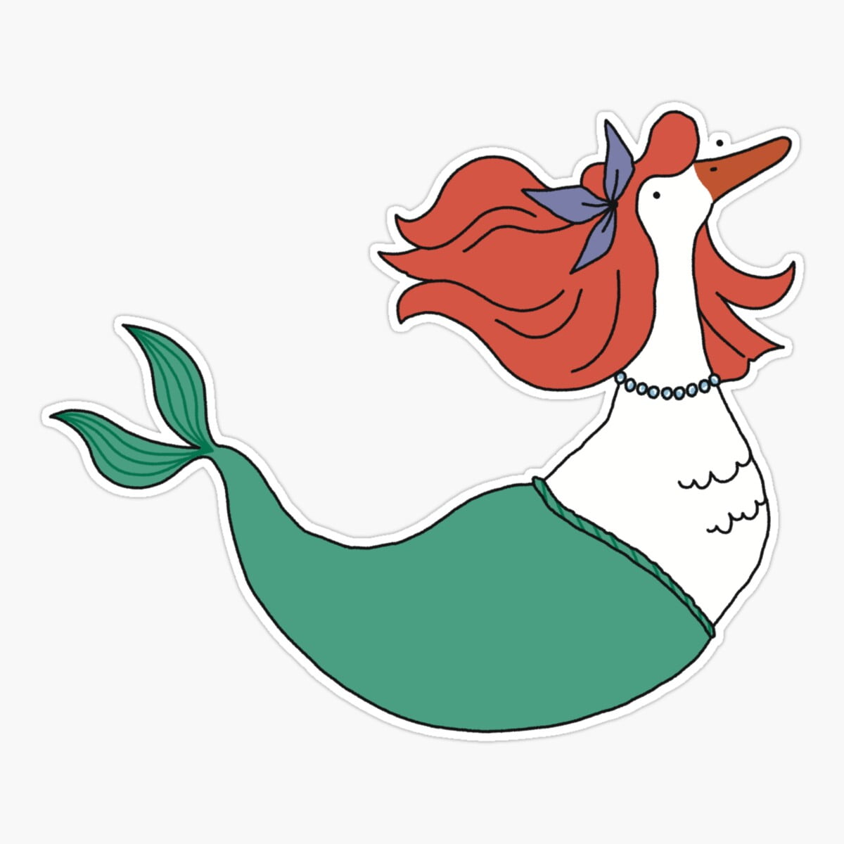 Maneki Quackial Sticker, Phone Decal Water Bottle Stickers Car Decals ...