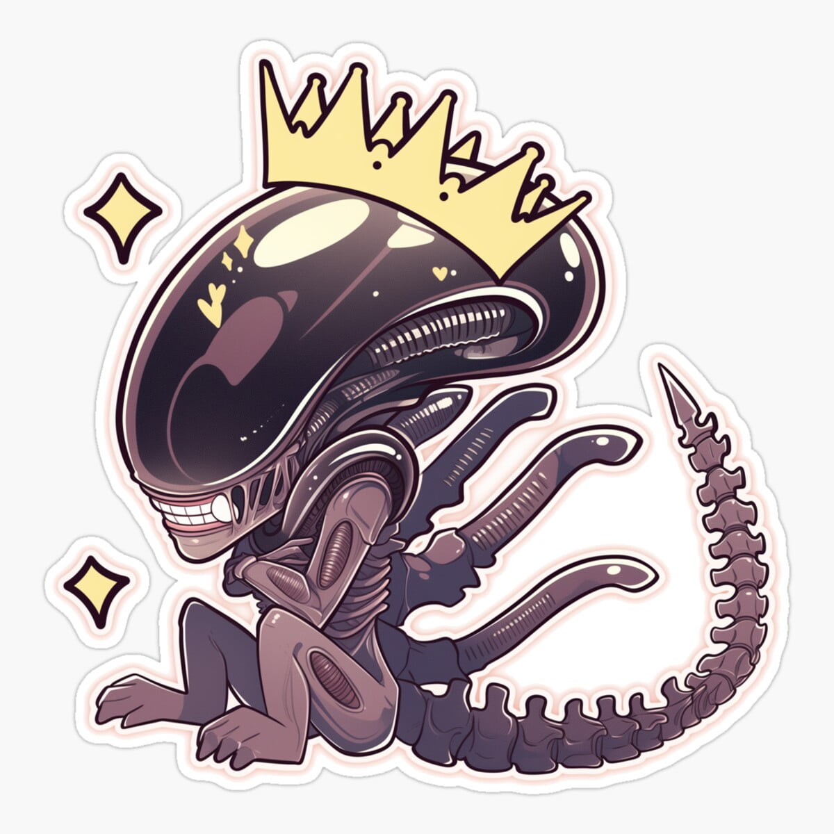 Maneki Queen Alien Xenomorph Modern Monster Er, Phone Decal Water ...