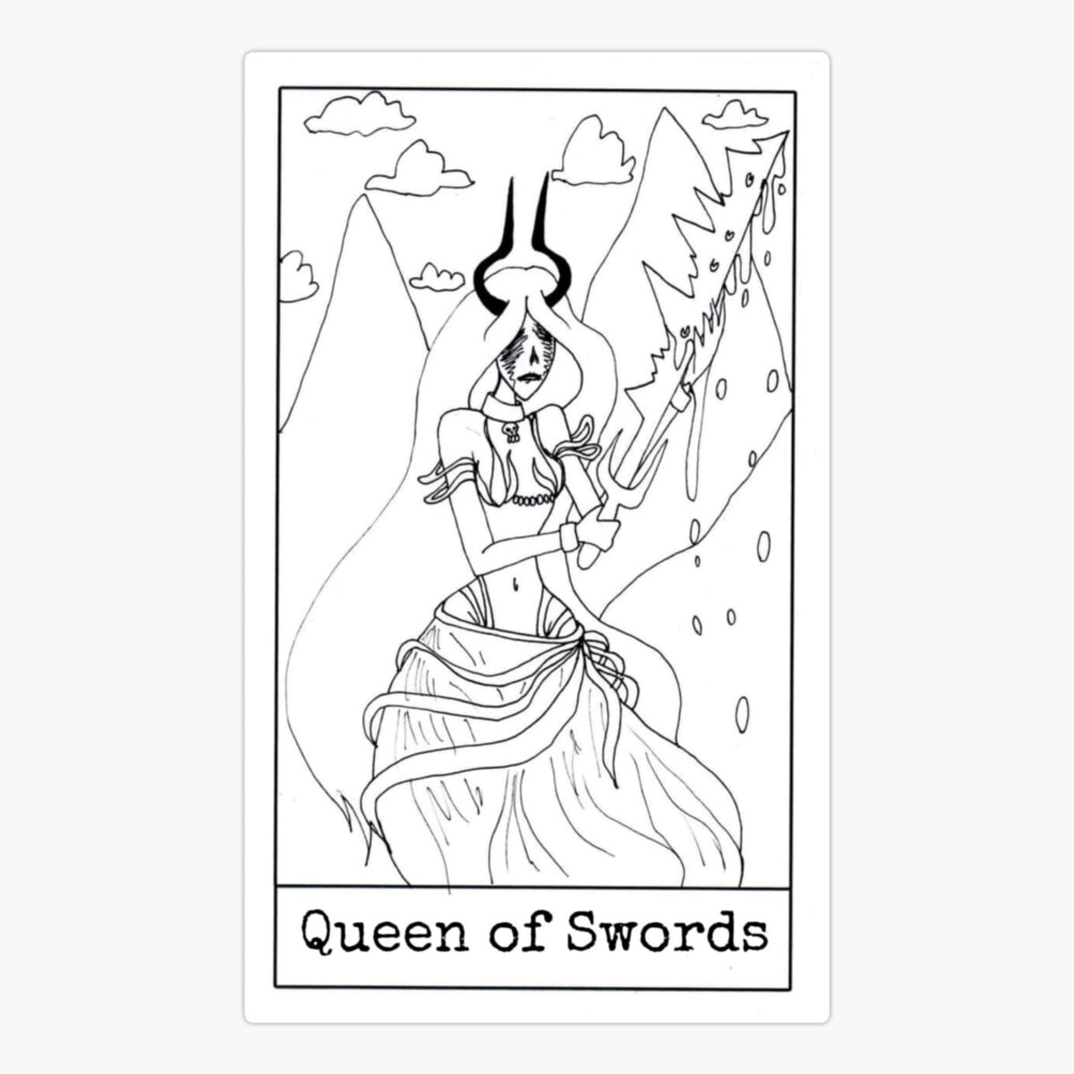 Maneki Queen O Swords Er, Phone Decal Water Bottle Stickers Car Decals ...