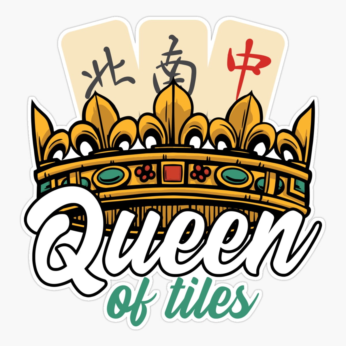 Maneki Queen Of Tiles Mahjong Fans Mahjong Player Gambler Er, Phone ...