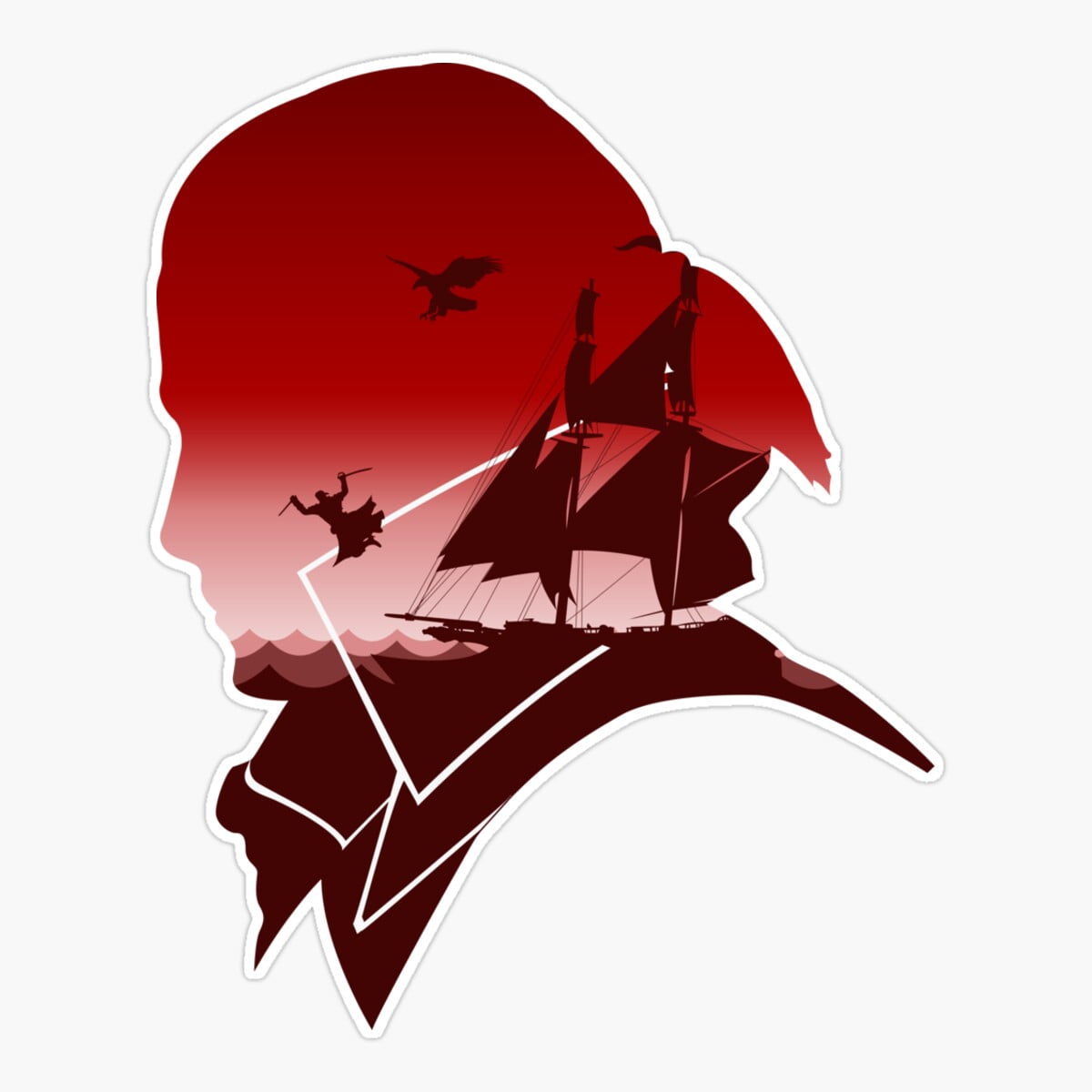 Maneki Question The Creed (1752) Sticker, Phone Decal Water Bottle ...