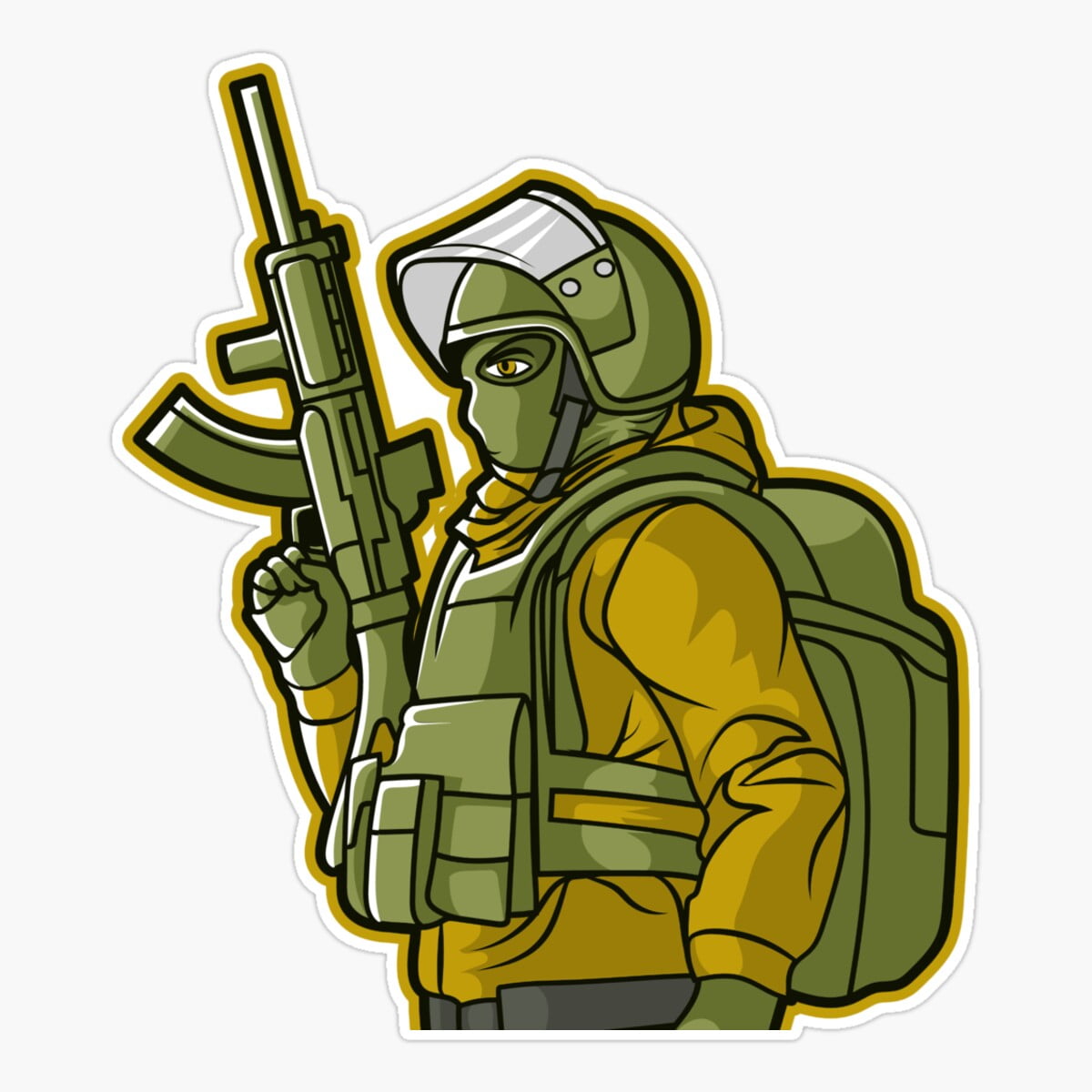 Maneki Quick Response Force Er, Phone Decal Water Bottle Stickers Car ...