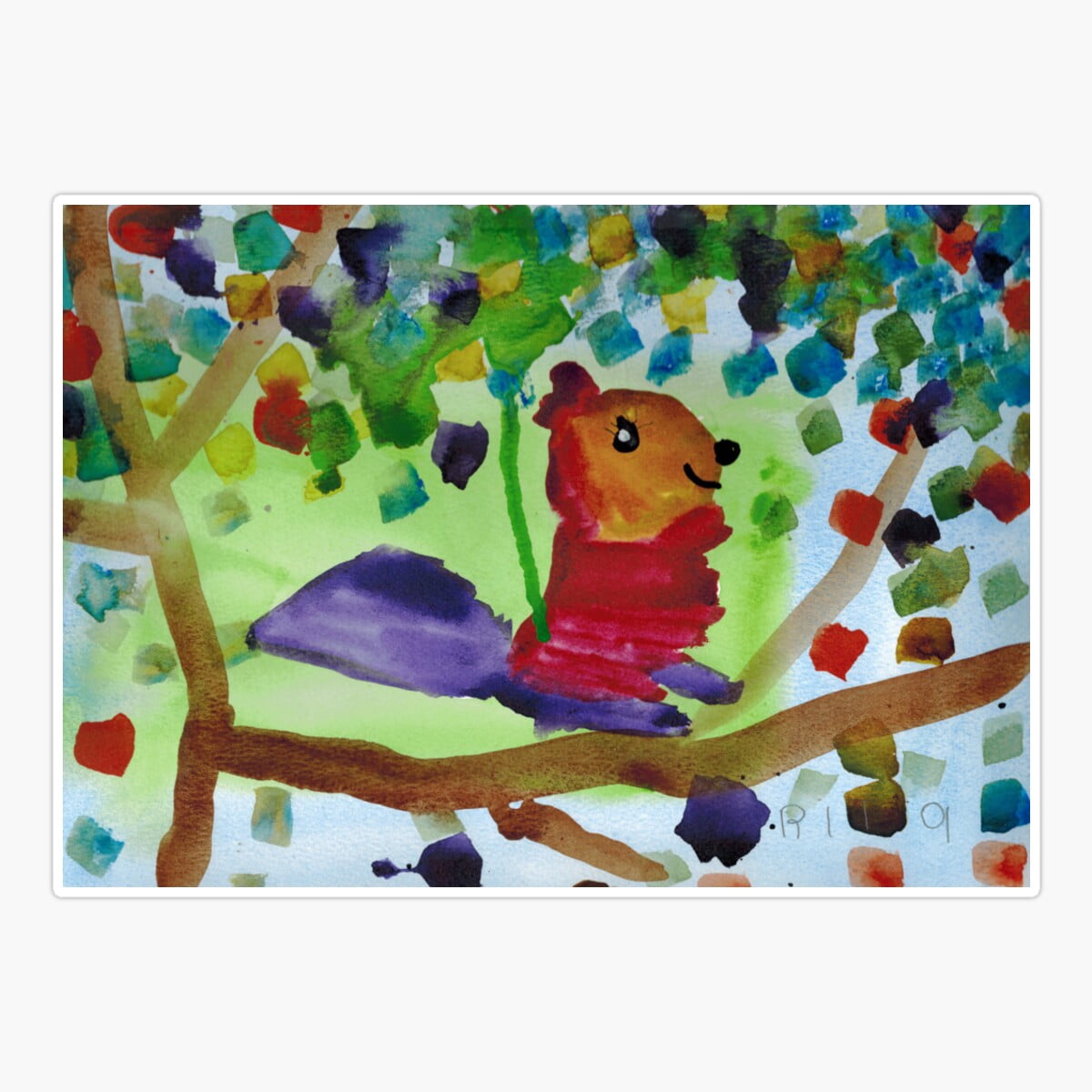 Maneki Rachel The Malabar Squirrel Er, Phone Decal Water Bottle ...